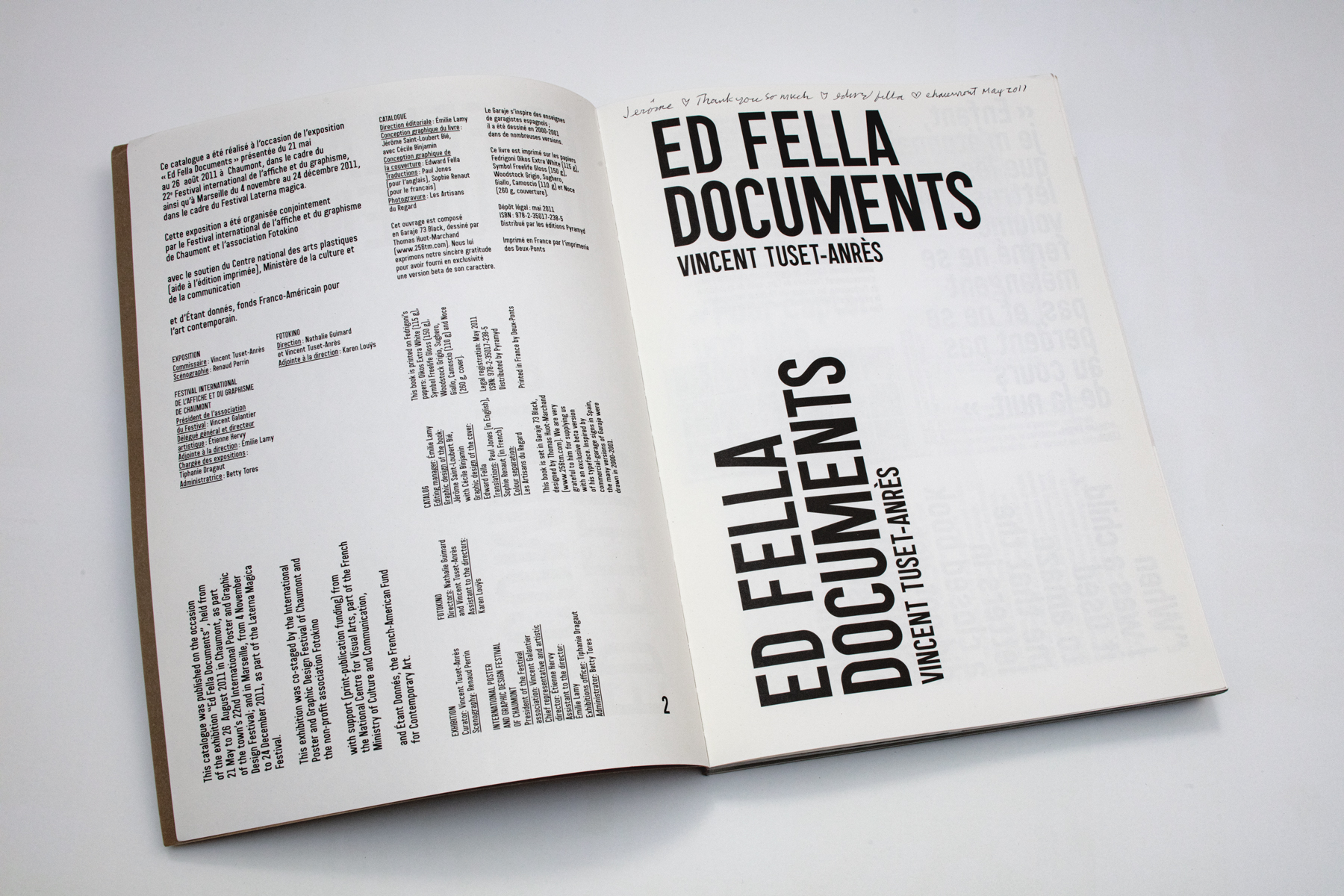 Ed Fella, Documents - Fonts In Use