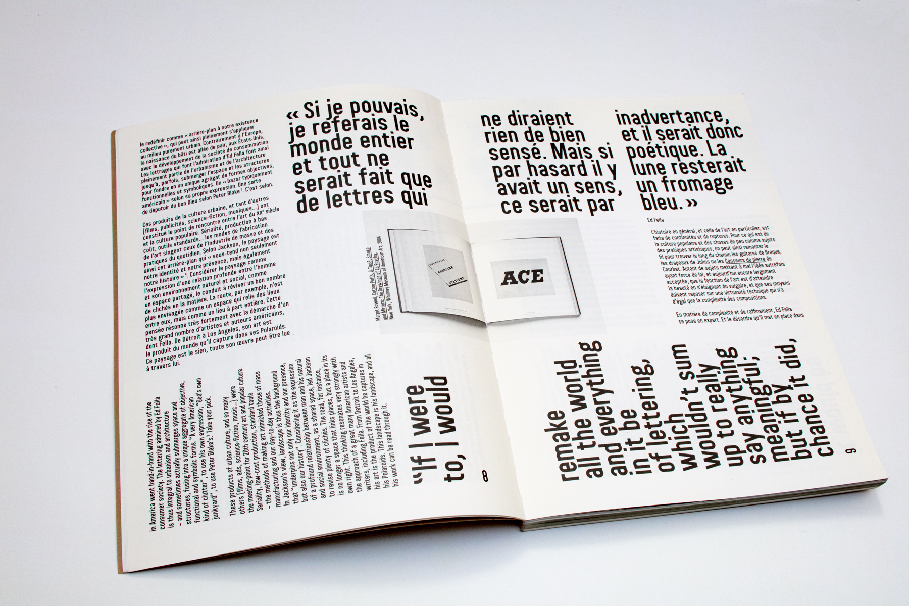 Ed Fella, Documents - Fonts In Use