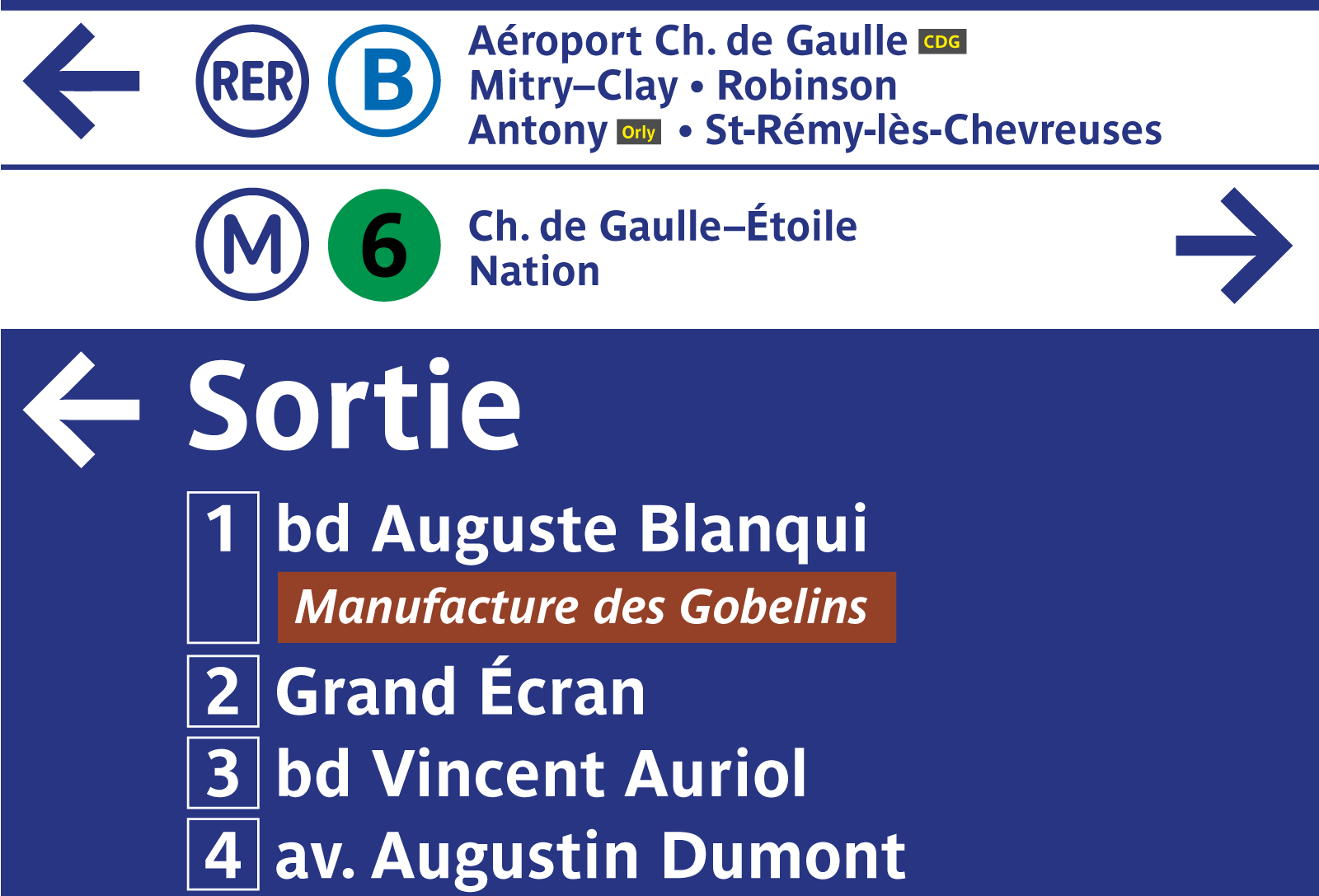 RATP metro signs and identity - Fonts In Use