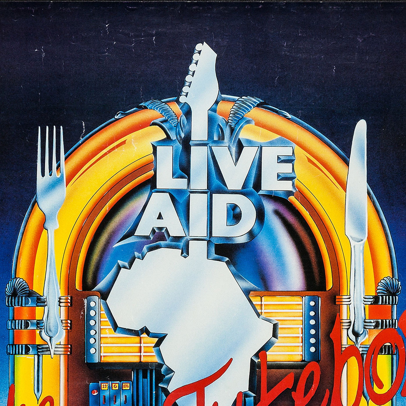 Live Aid (1985) posters - Fonts In Use