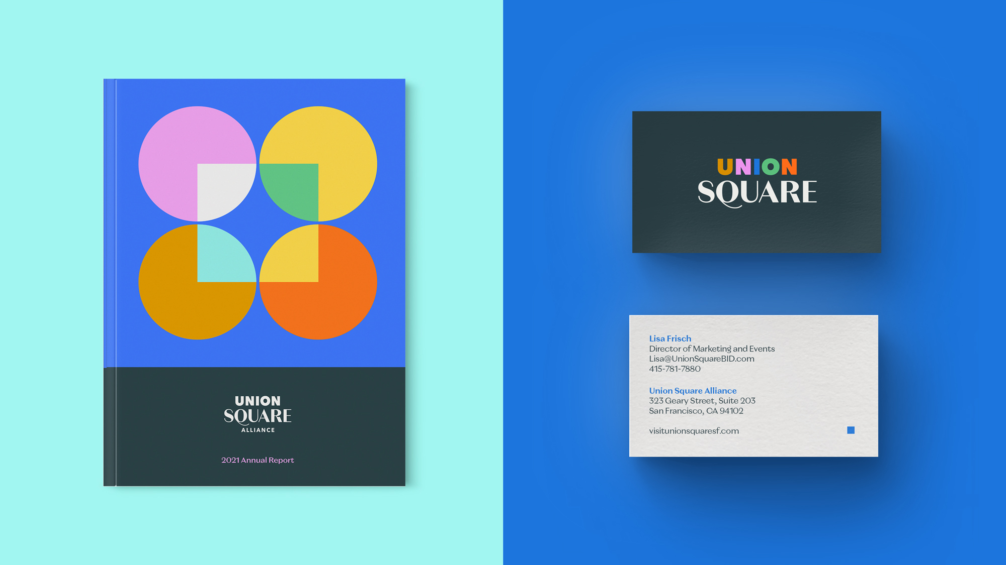 Union Square brand identity - Fonts In Use