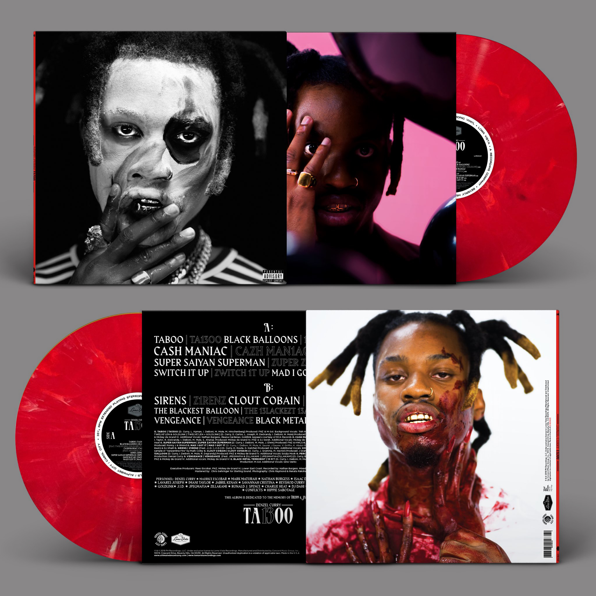 Denzel Curry – Ta13oo album art and tour posters - Fonts In Use