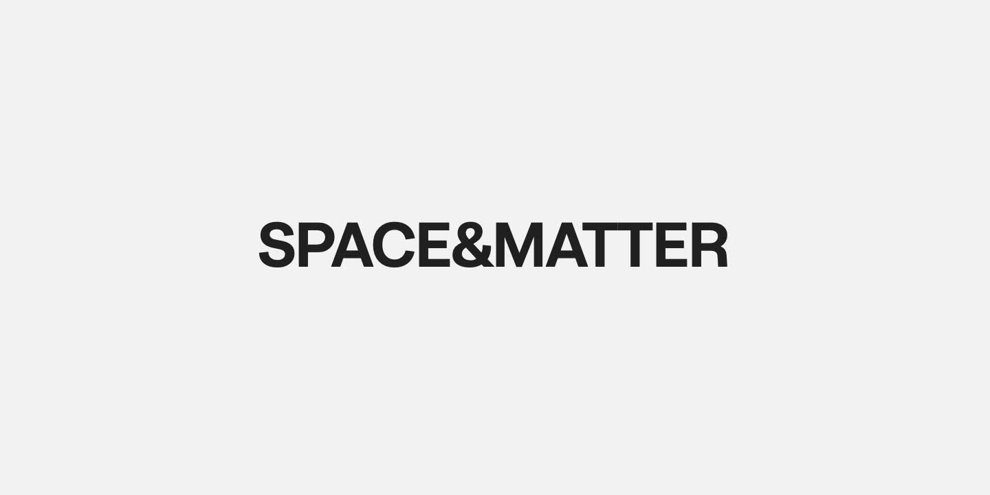 Space&Matter - Fonts In Use