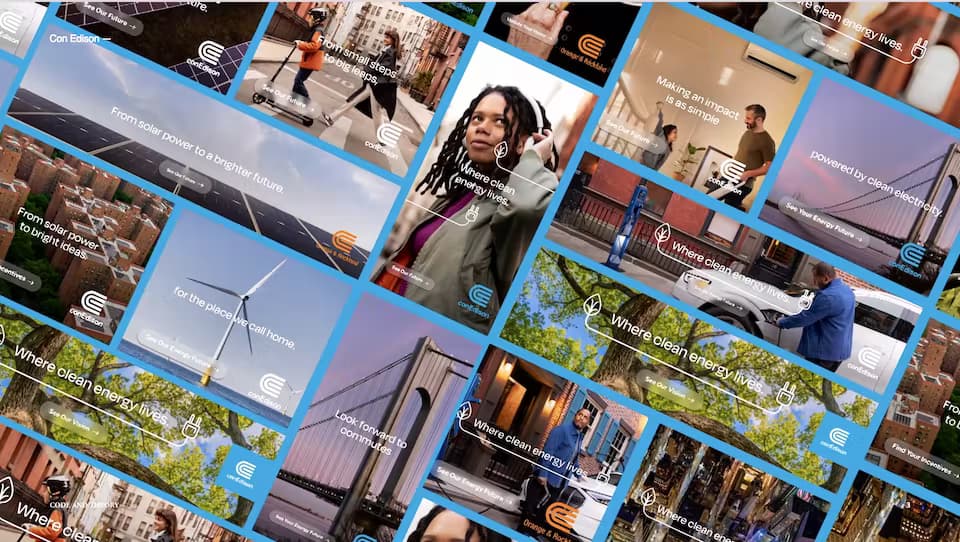 ConEd “Where Clean Energy Lives” campaign - Fonts In Use