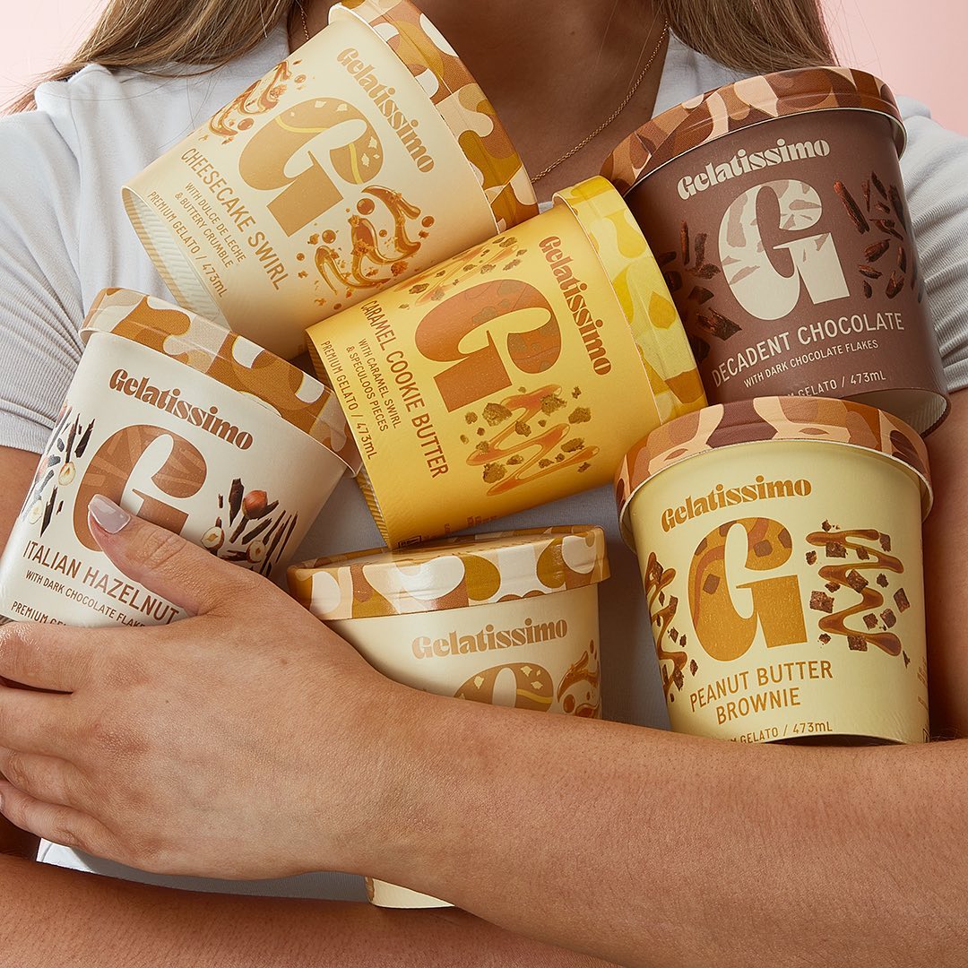 Gelatissimo rebranding - Fonts In Use