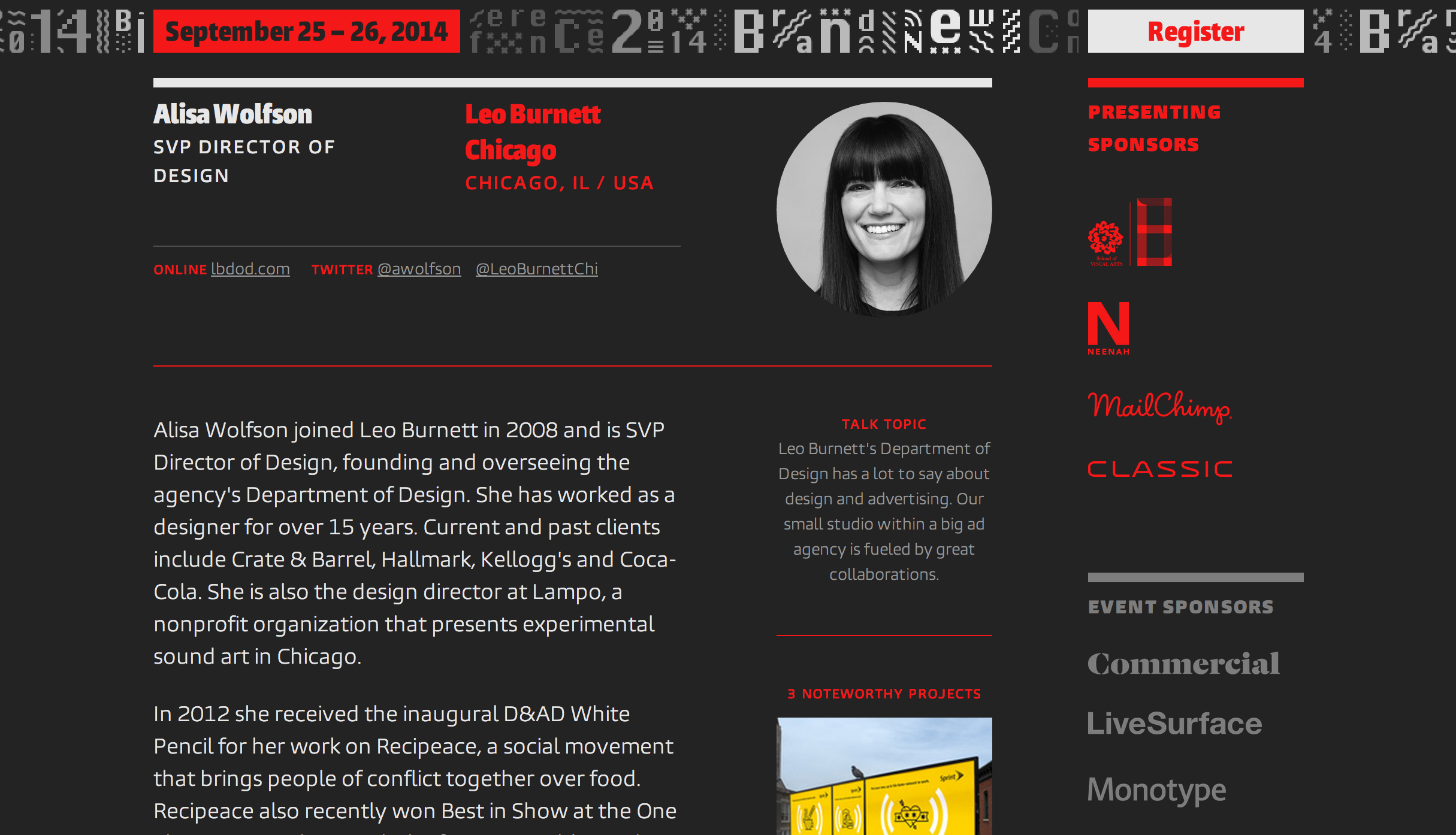 2014 Brand New Conference - Fonts In Use