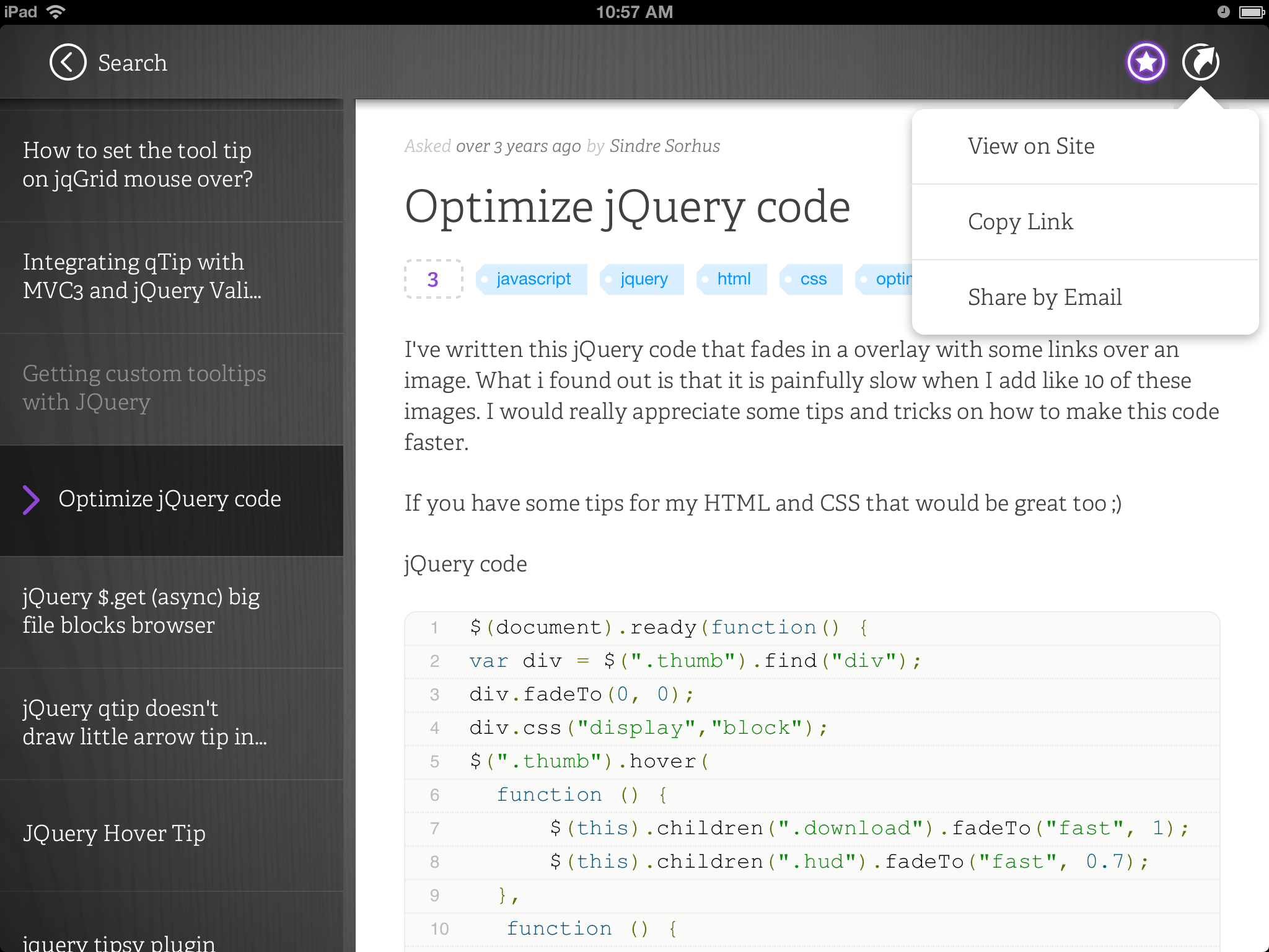 StackTrace app - Fonts In Use