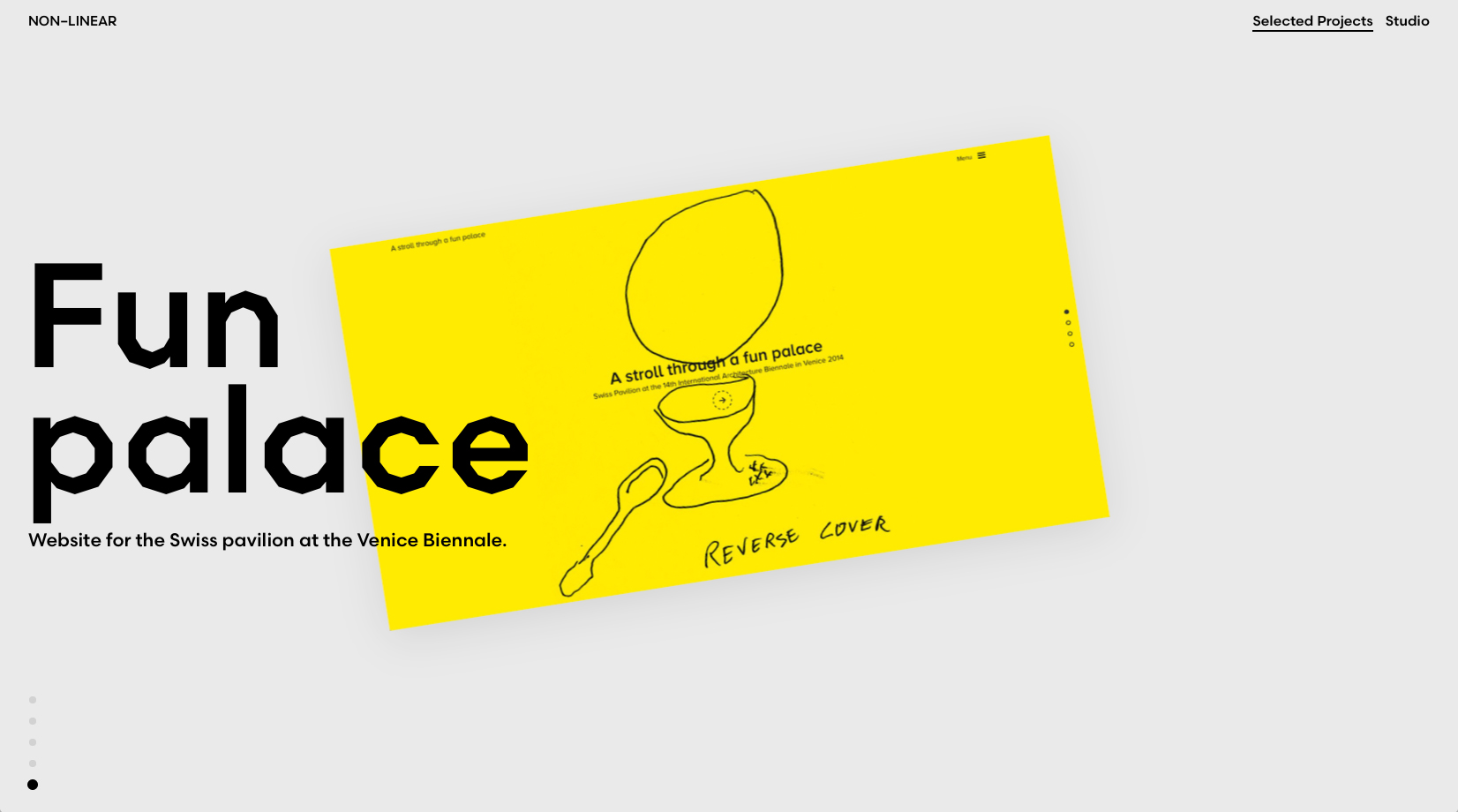 Non-linear website - Fonts In Use
