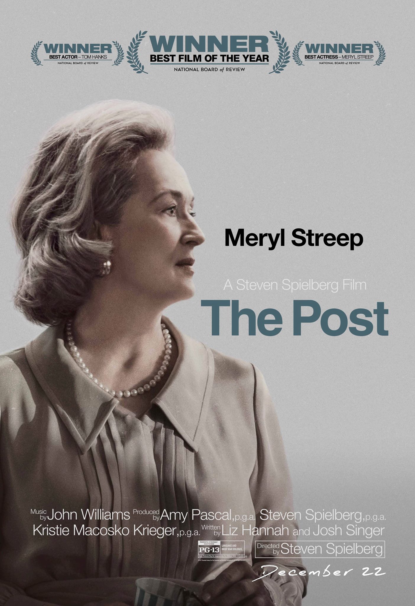The Post movie posters and trailer - Fonts In Use
