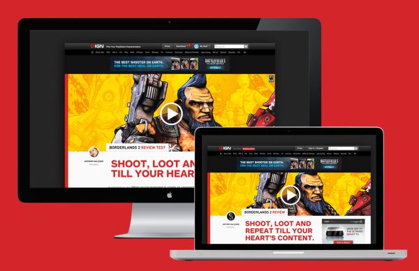 IGN.com reviews - Fonts In Use