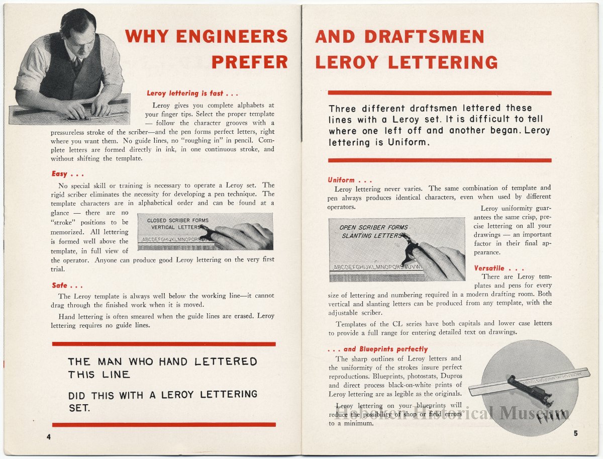 Leroy Lettering Sets Catalog (1939) - Fonts In Use