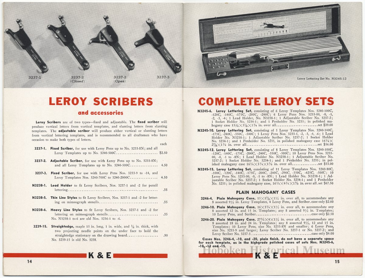 Leroy Lettering Sets Catalog (1939) - Fonts In Use