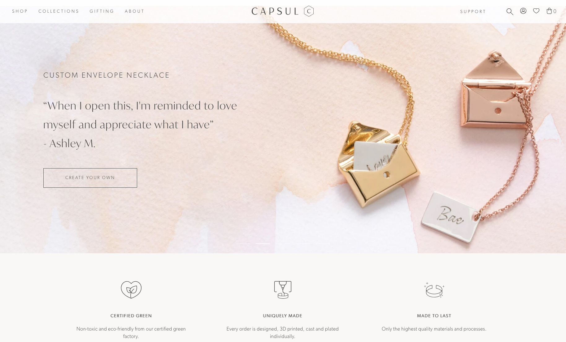 Capsul Jewelry - Fonts In Use