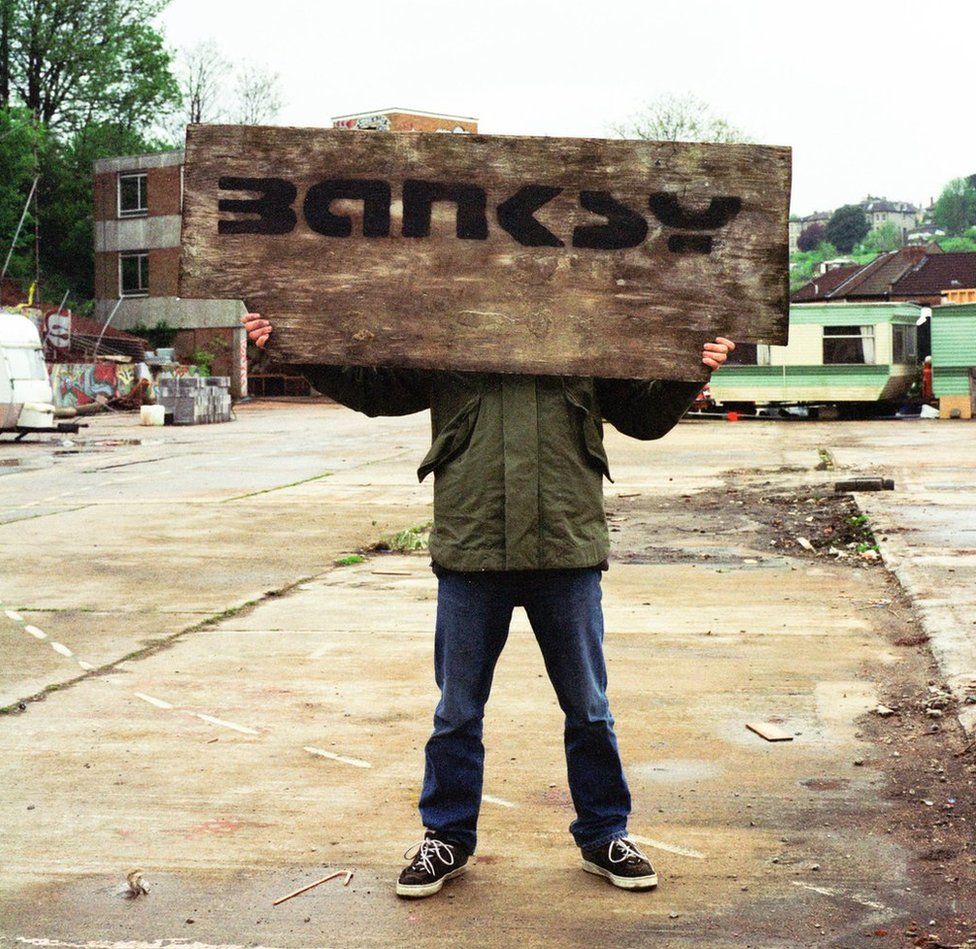 Banksy signature and various early works - Fonts In Use
