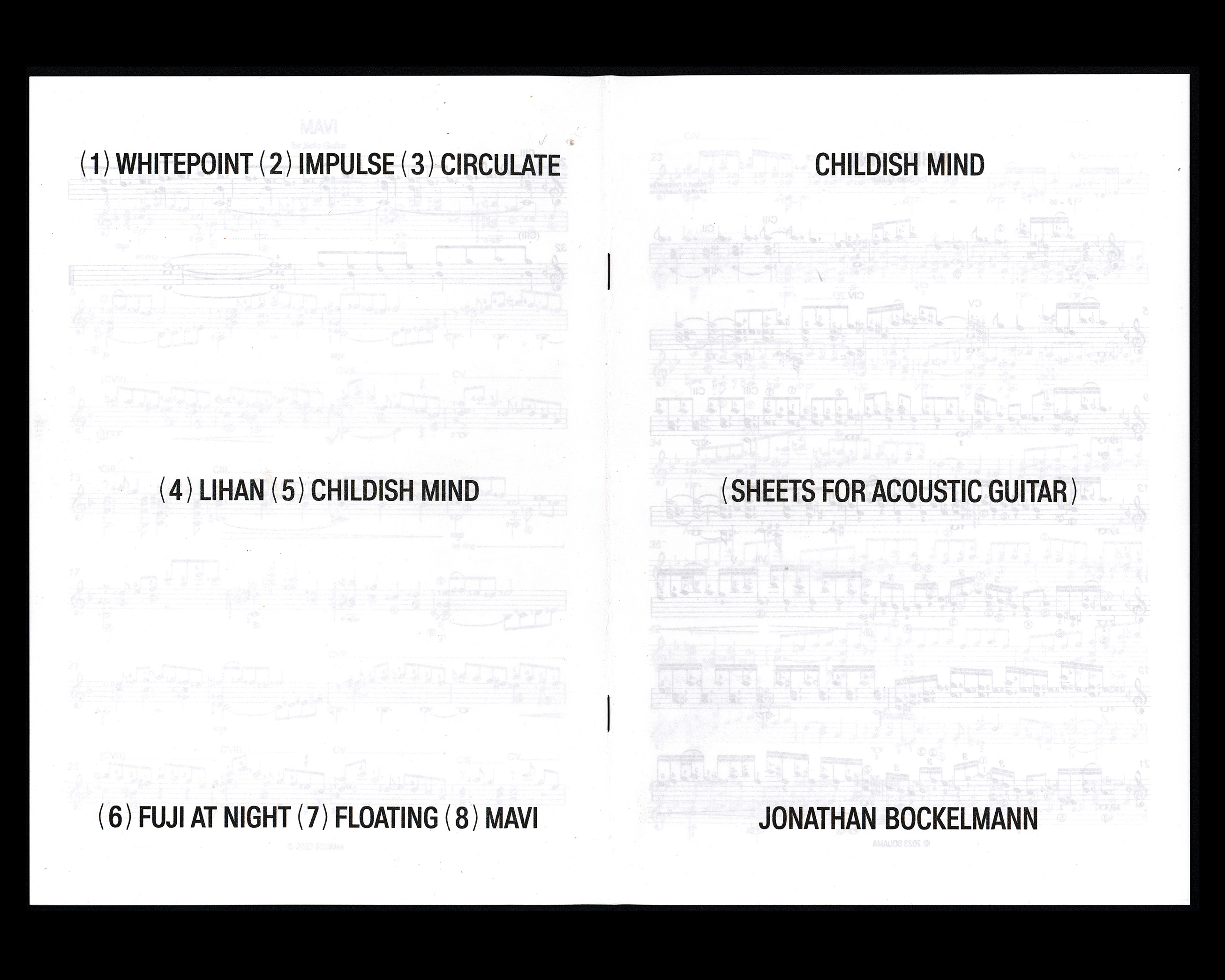 Jonathan Bockelmann – Childish Mind sheet music - Fonts In Use