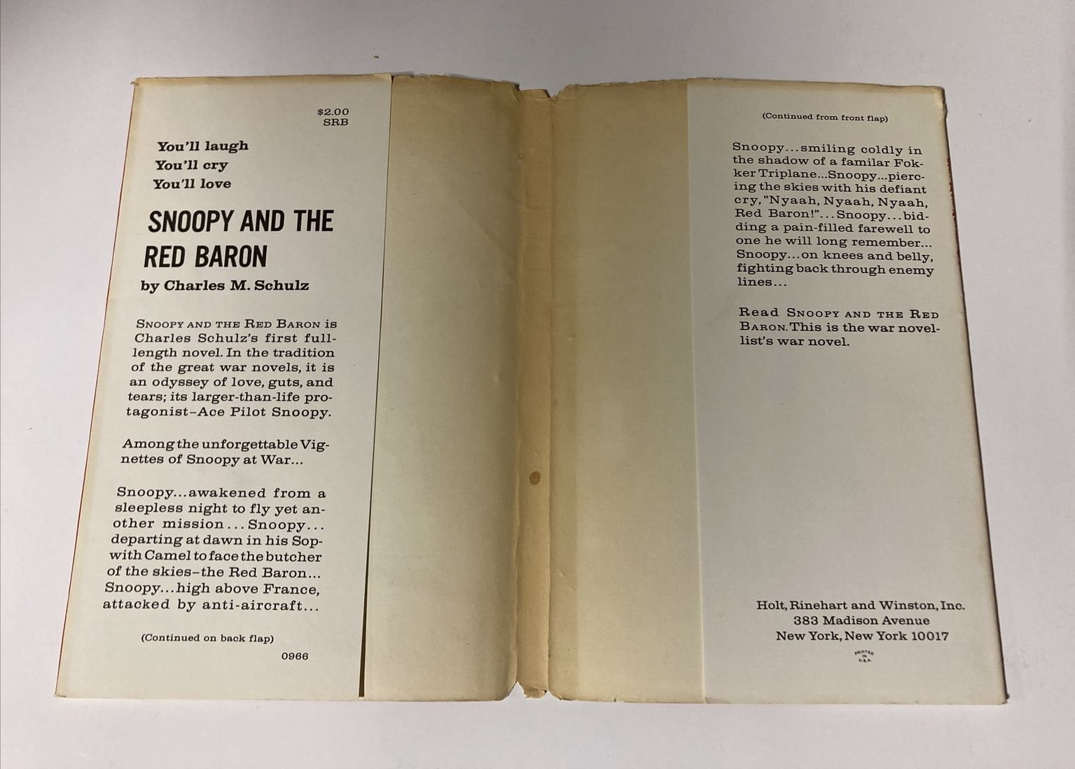 Snoopy and the Red Baron by Charles M. Schulz - Fonts In Use