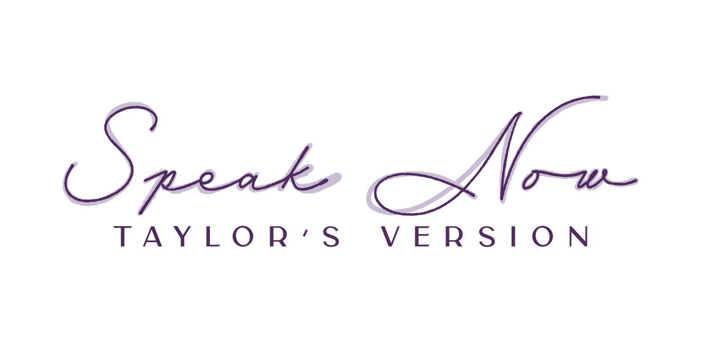 Taylor Swift – Speak Now (Taylor’s Version) album art - Fonts In Use
