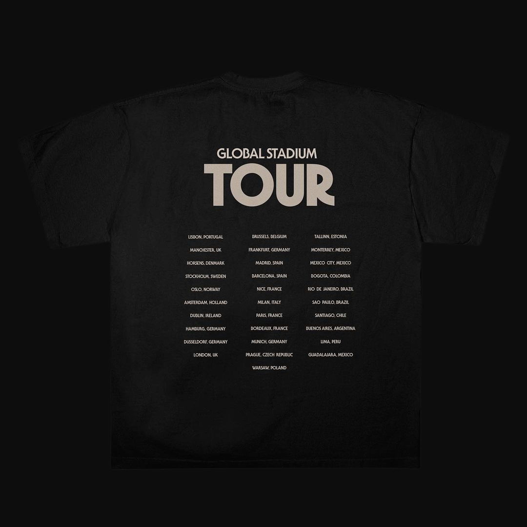 The Weeknd – After Hours Til Dawn tour merchandise - Fonts In Use