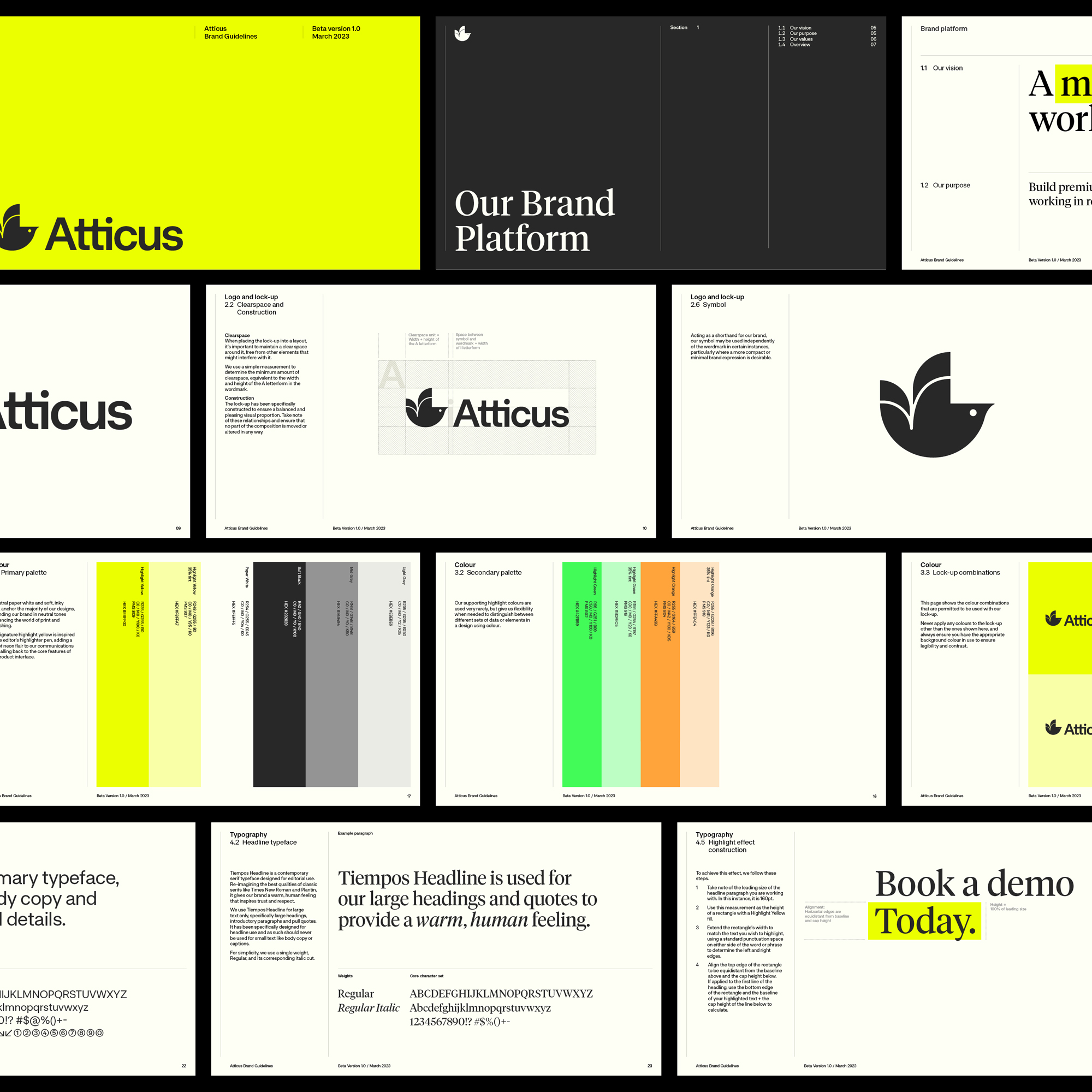 Atticus rebranding - Fonts In Use