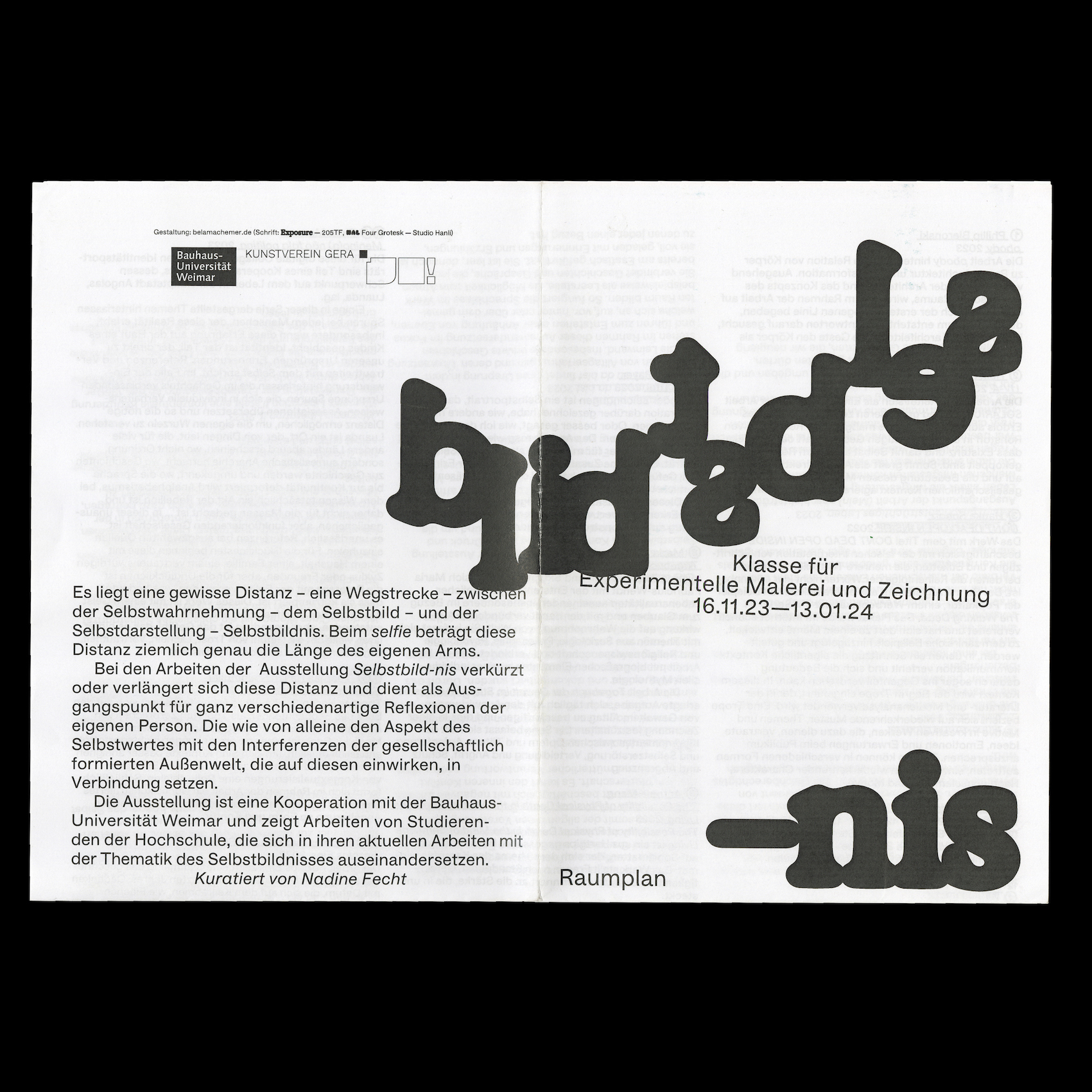 Selbstbild–nis - Fonts In Use