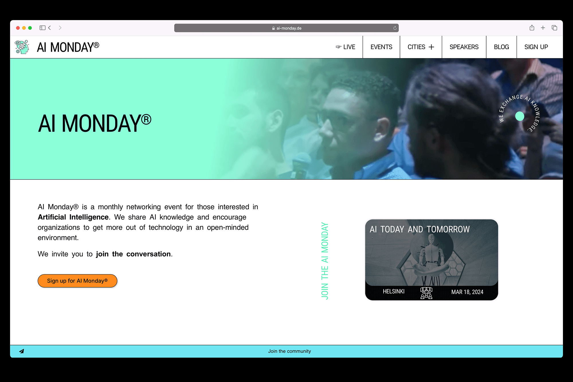 AI Monday website - Fonts In Use