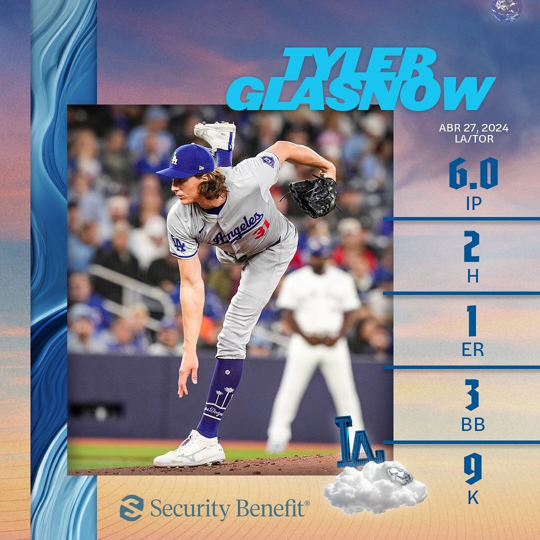 Los Angeles Dodgers social media - Fonts In Use