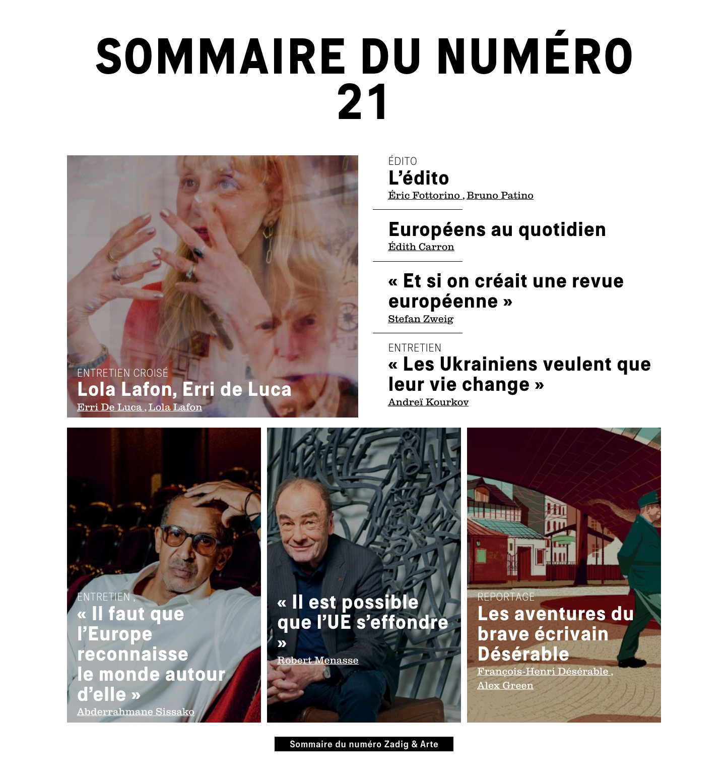 Zadig magazine - Fonts In Use