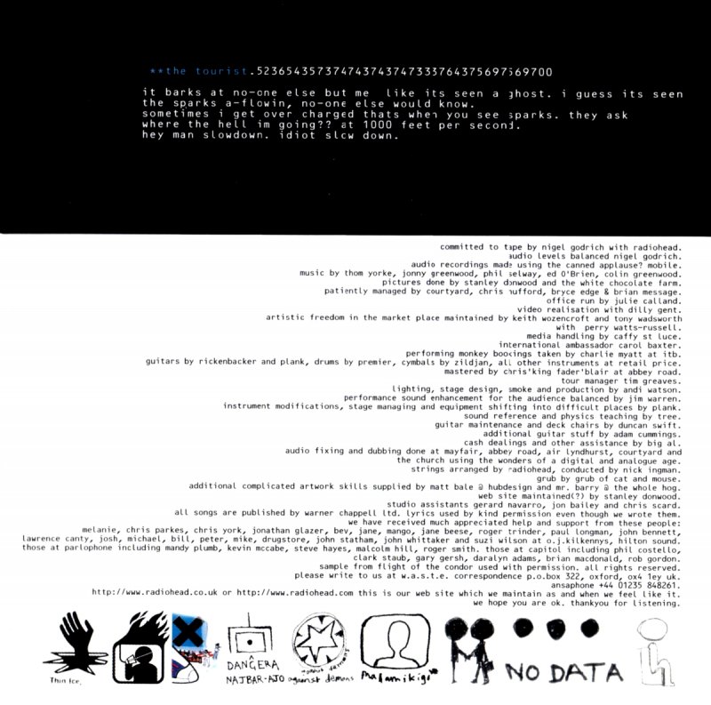 Radiohead – OK Computer album art - Fonts In Use