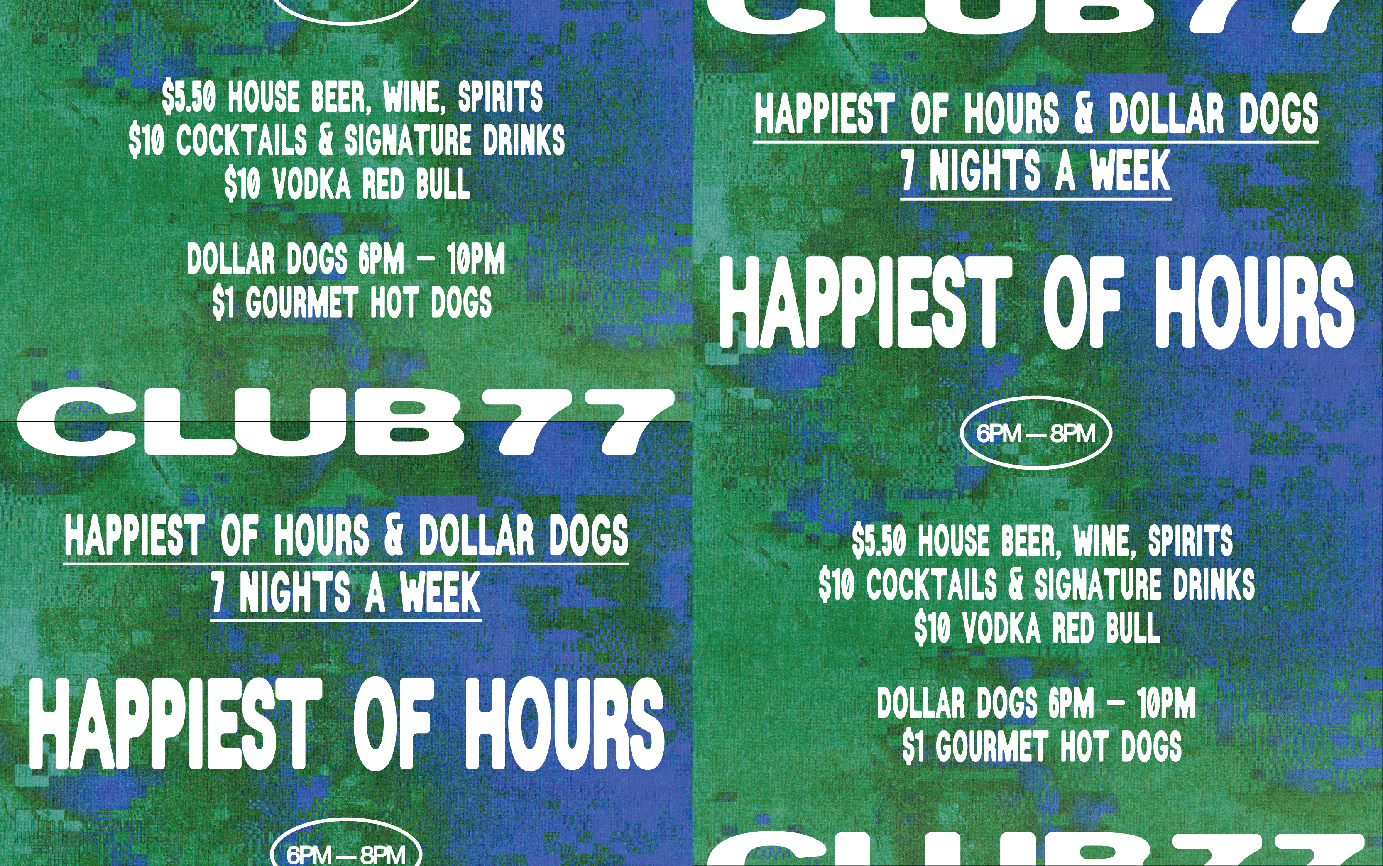 Club 77 - Fonts In Use