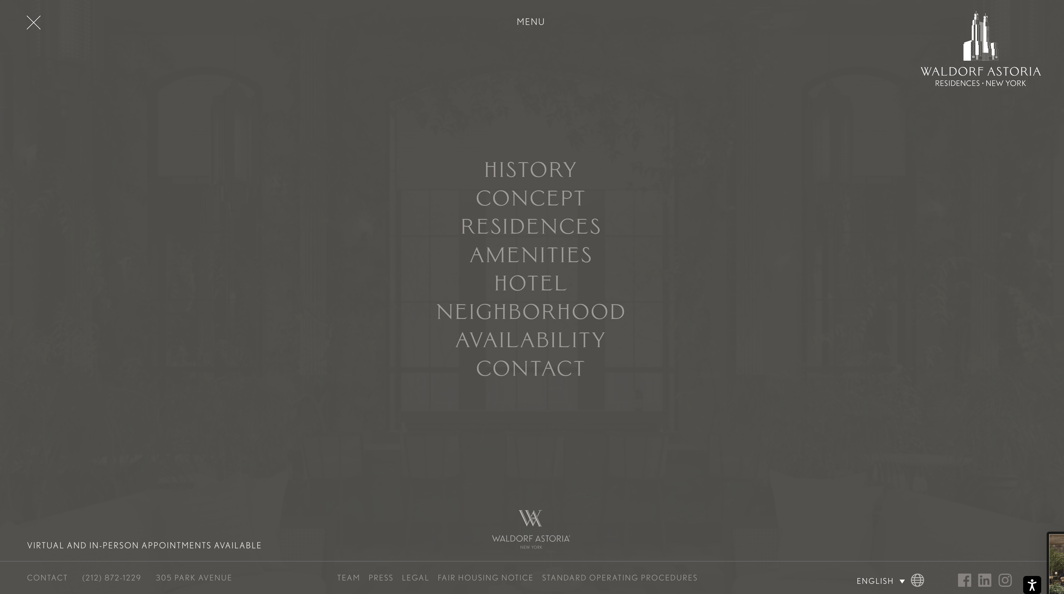 Waldorf Astoria Residences - Fonts In Use