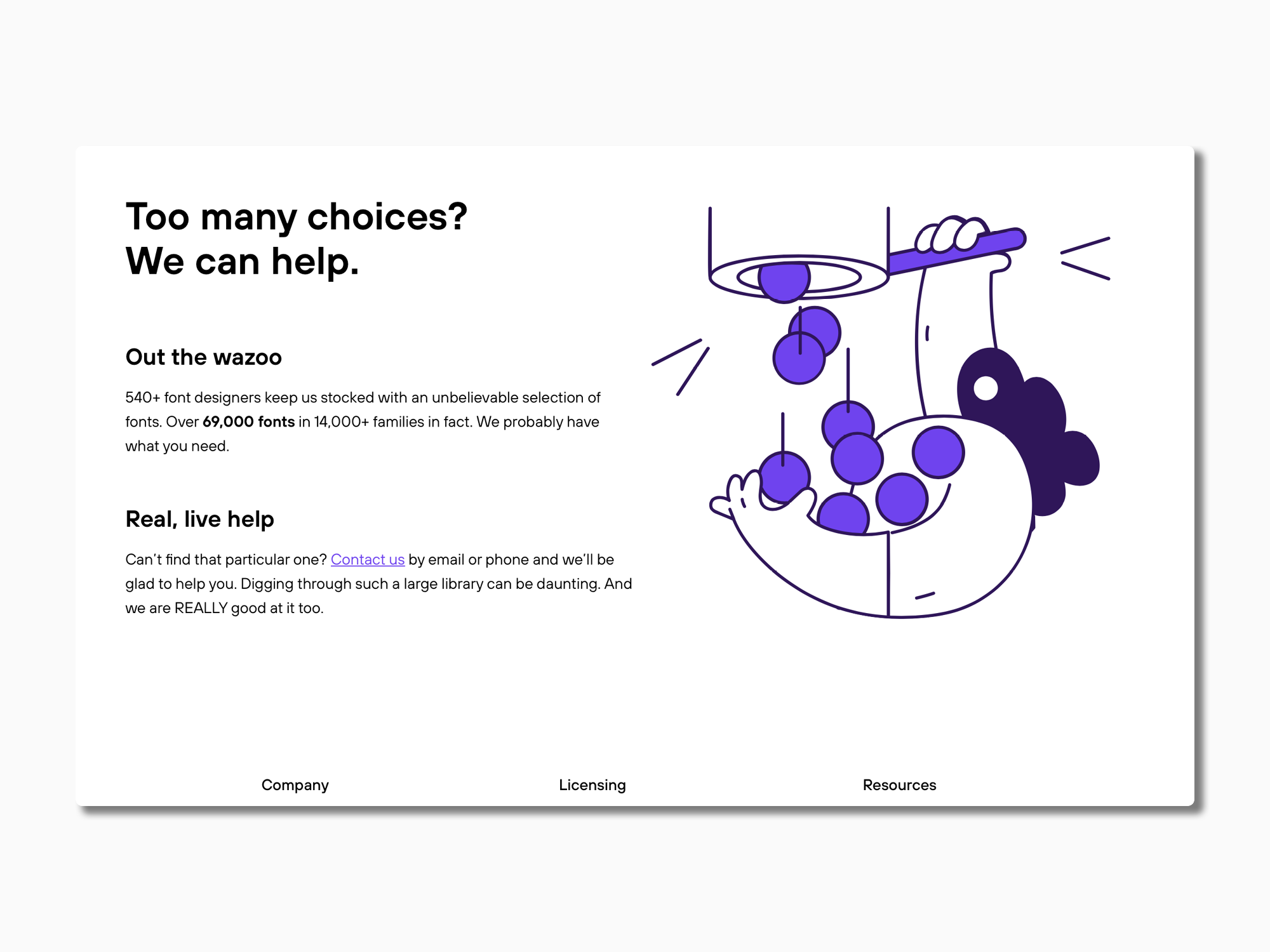 Fontspring website - Fonts In Use