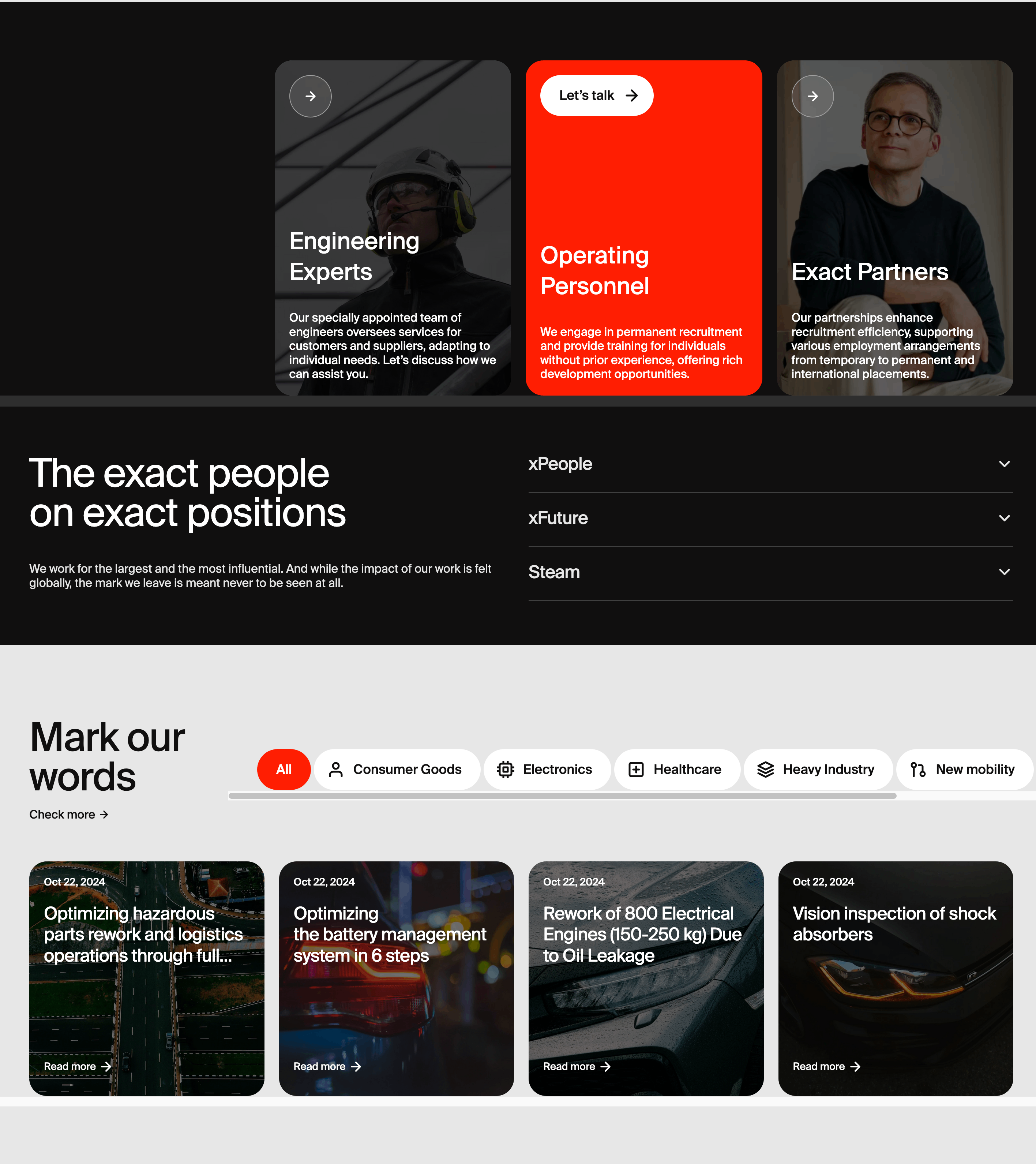 Exact x Forestall Group - Fonts In Use