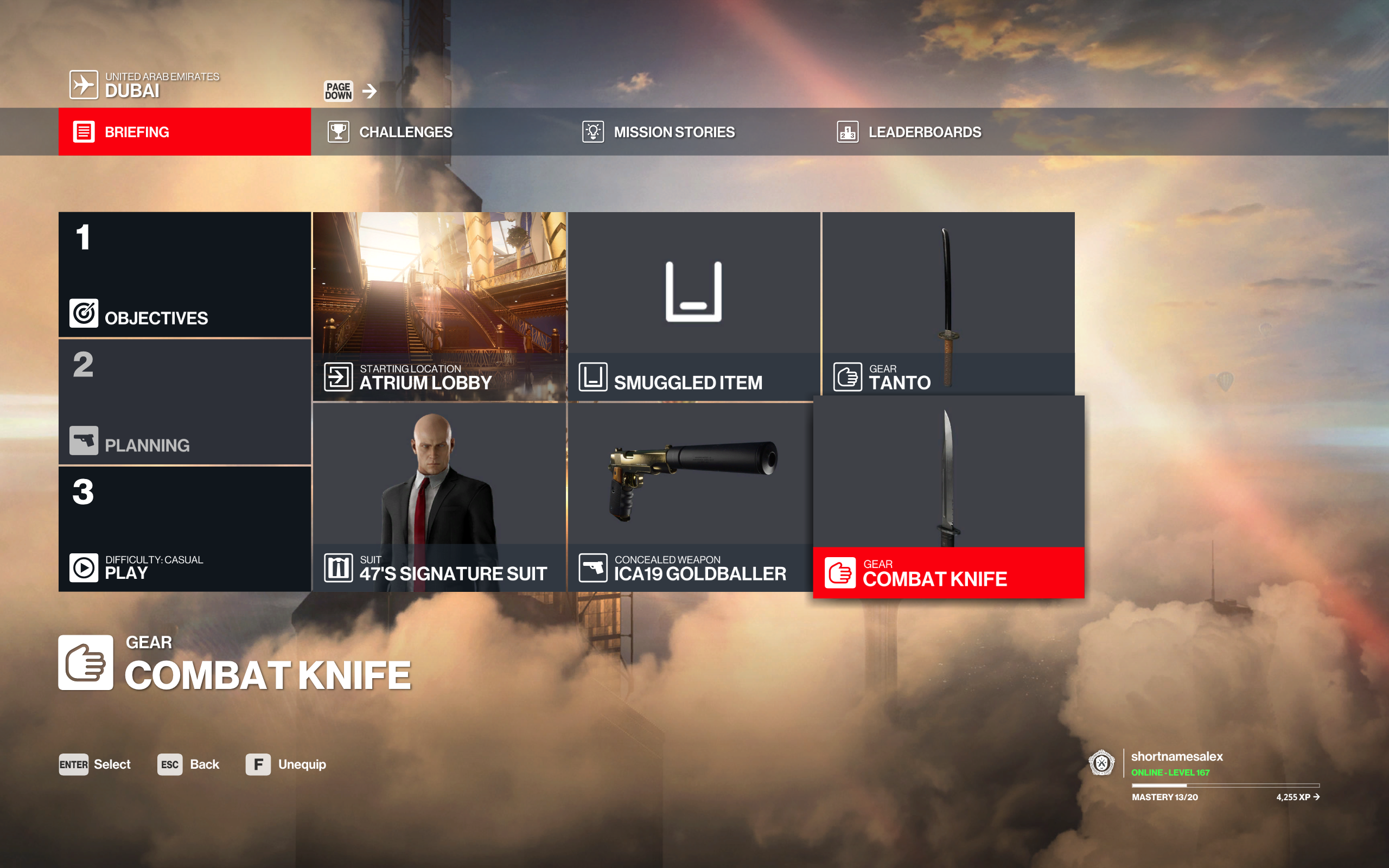 Hitman: World of Assassination video game - Fonts In Use