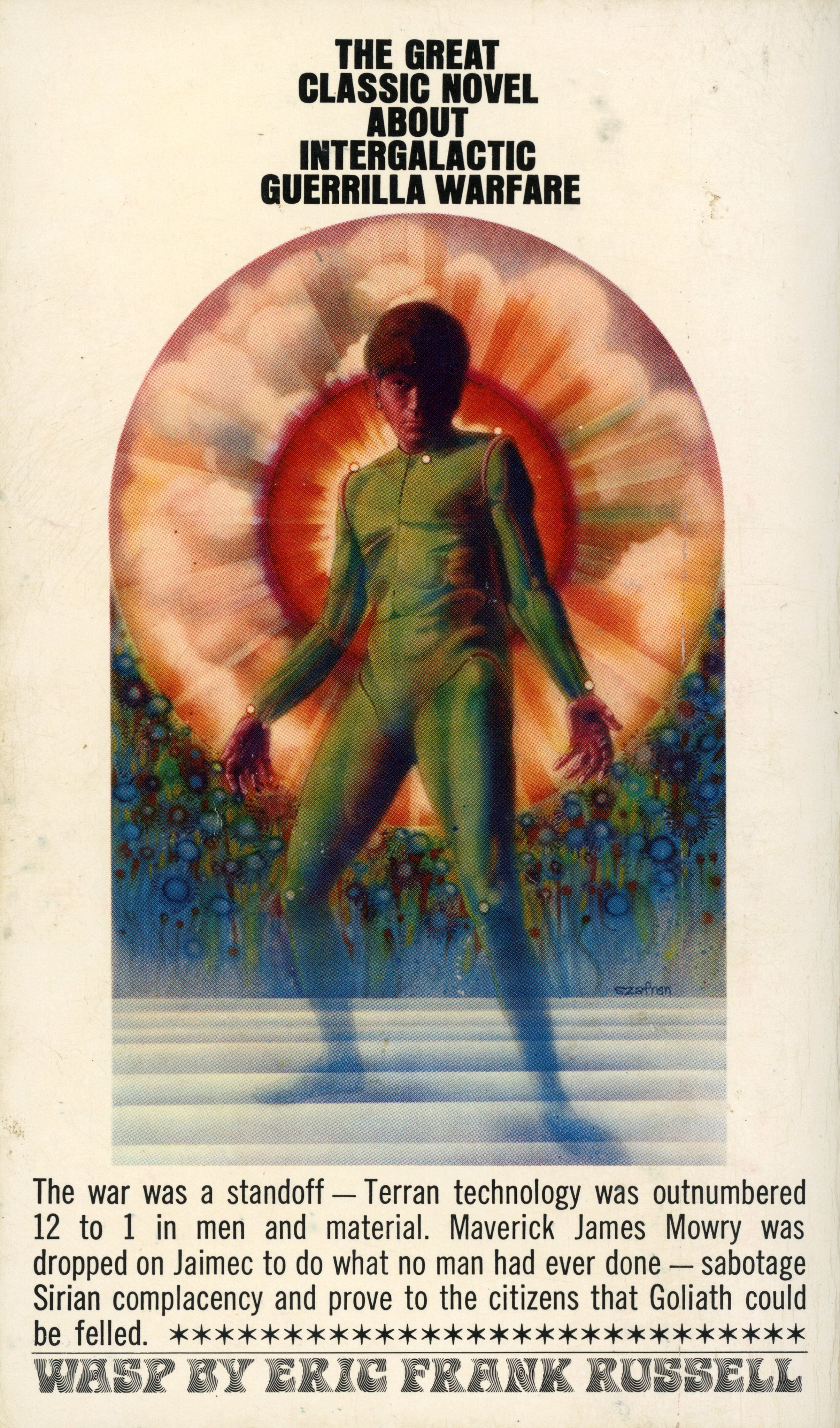 Wasp by Eric Frank Russell, Bantam edition - Fonts In Use