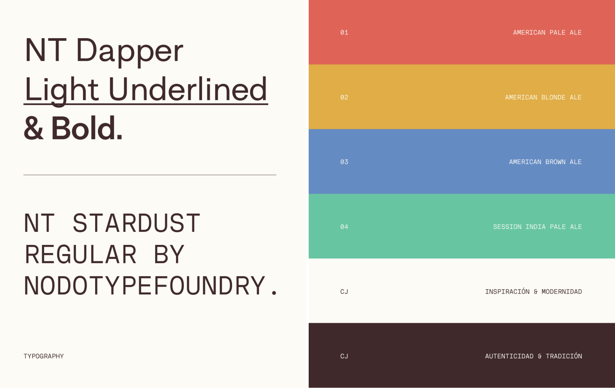 Jimena craft beer - Fonts In Use