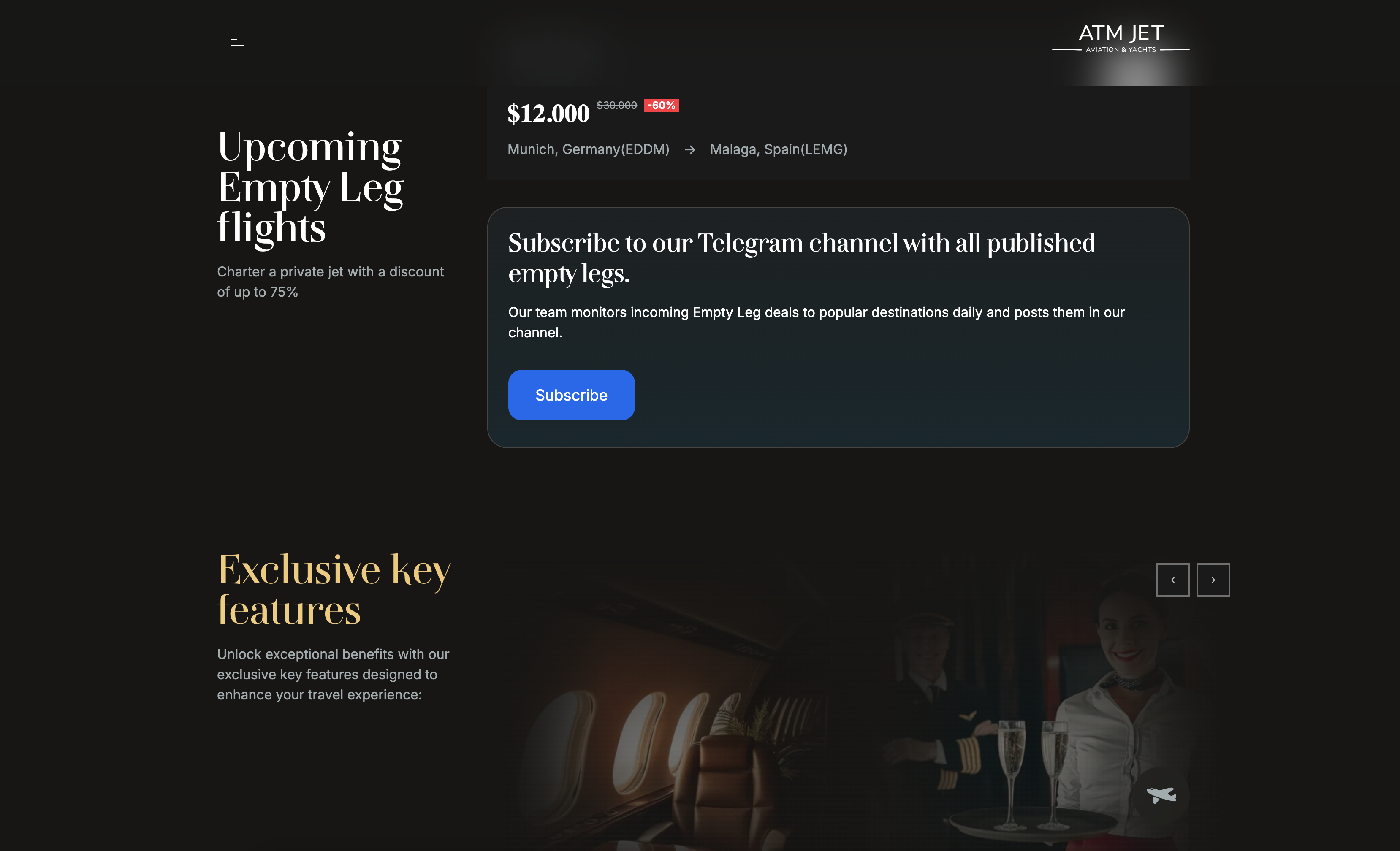 ATM JET website - Fonts In Use
