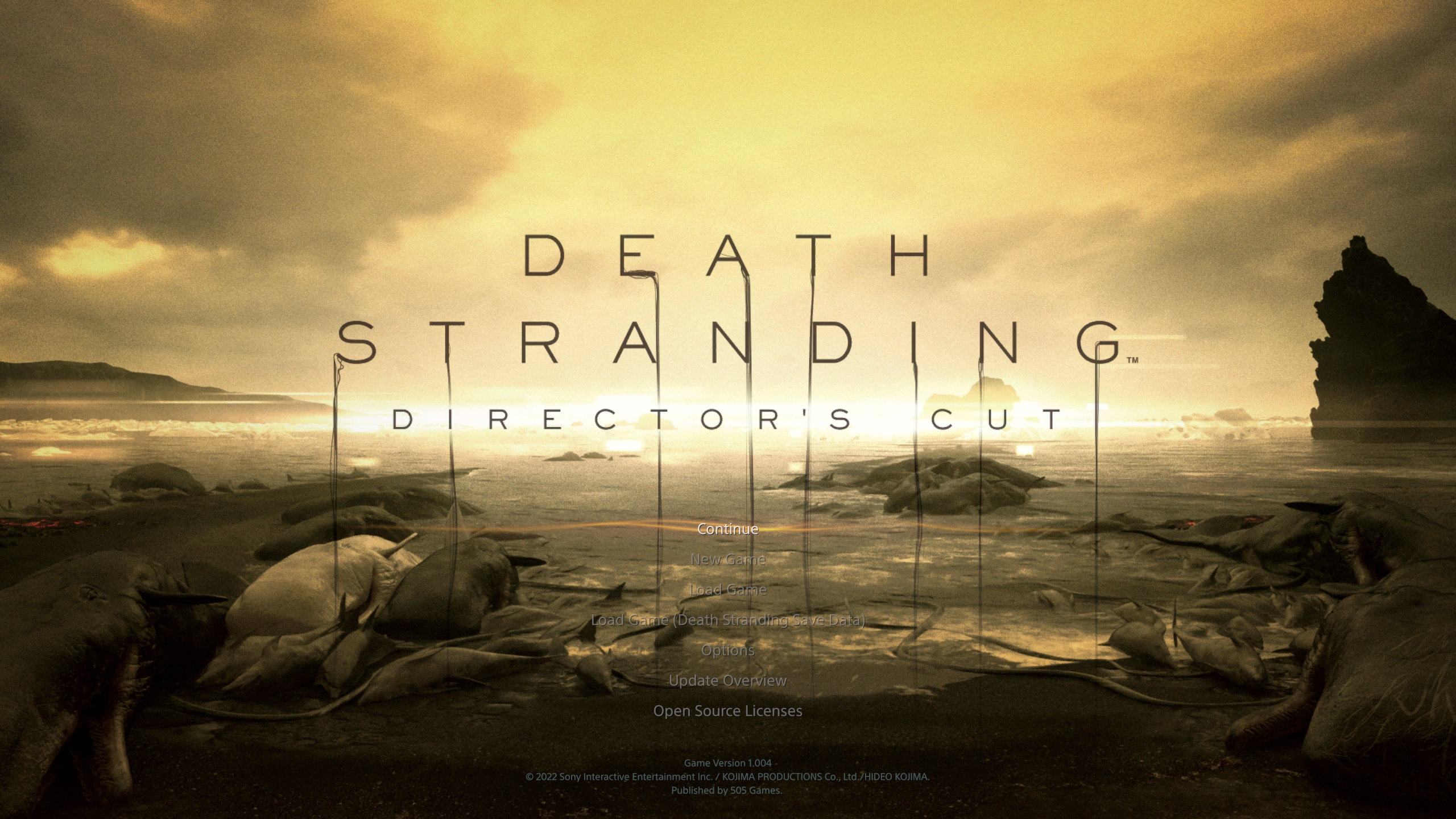 Death Stranding video game - Fonts In Use