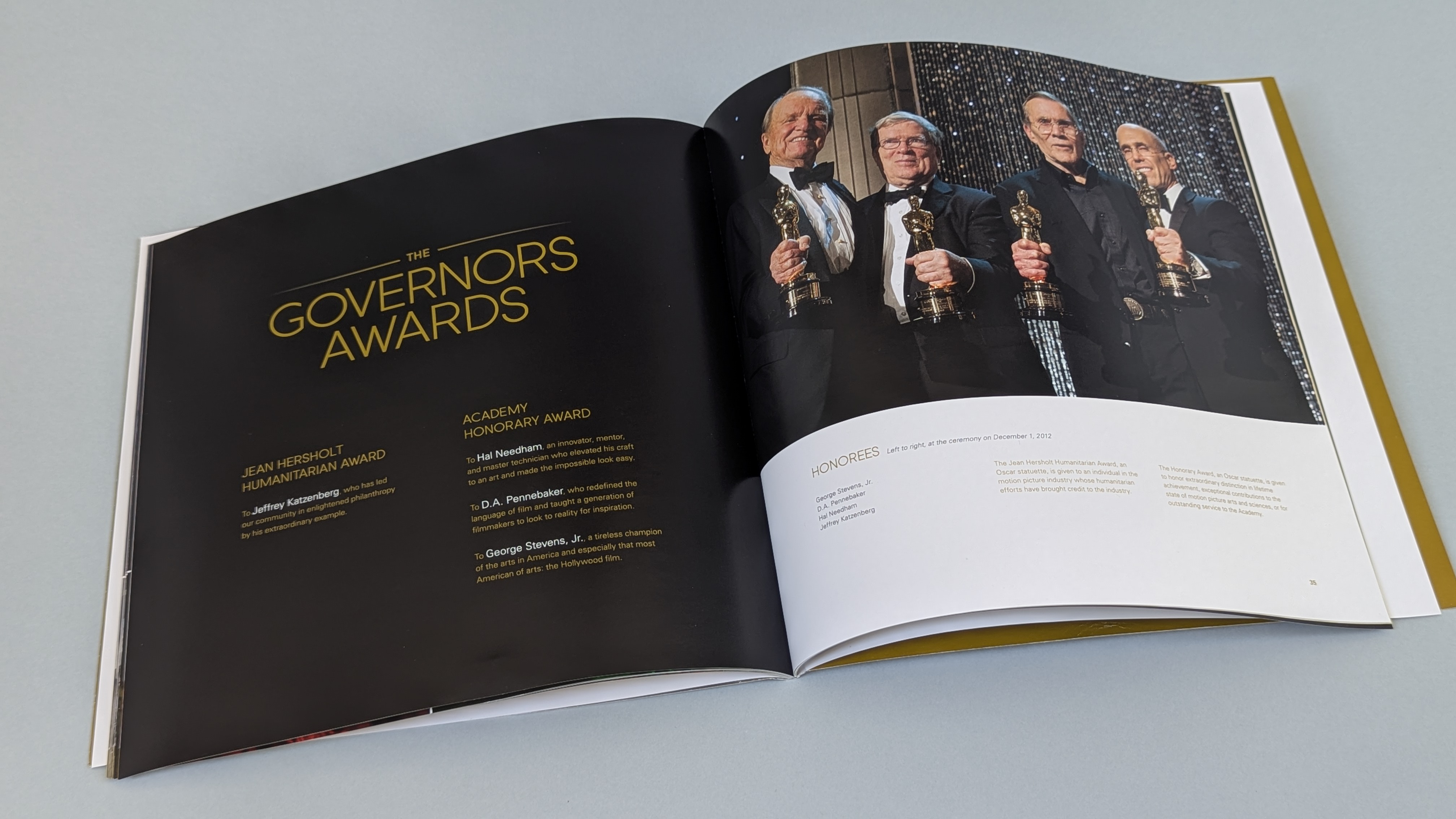 The Oscars – 85th Academy Awards program - Fonts In Use