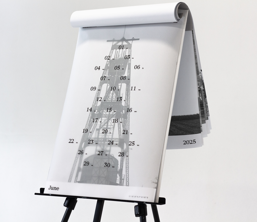 Bernd and Hilla Becher calendar - Fonts In Use