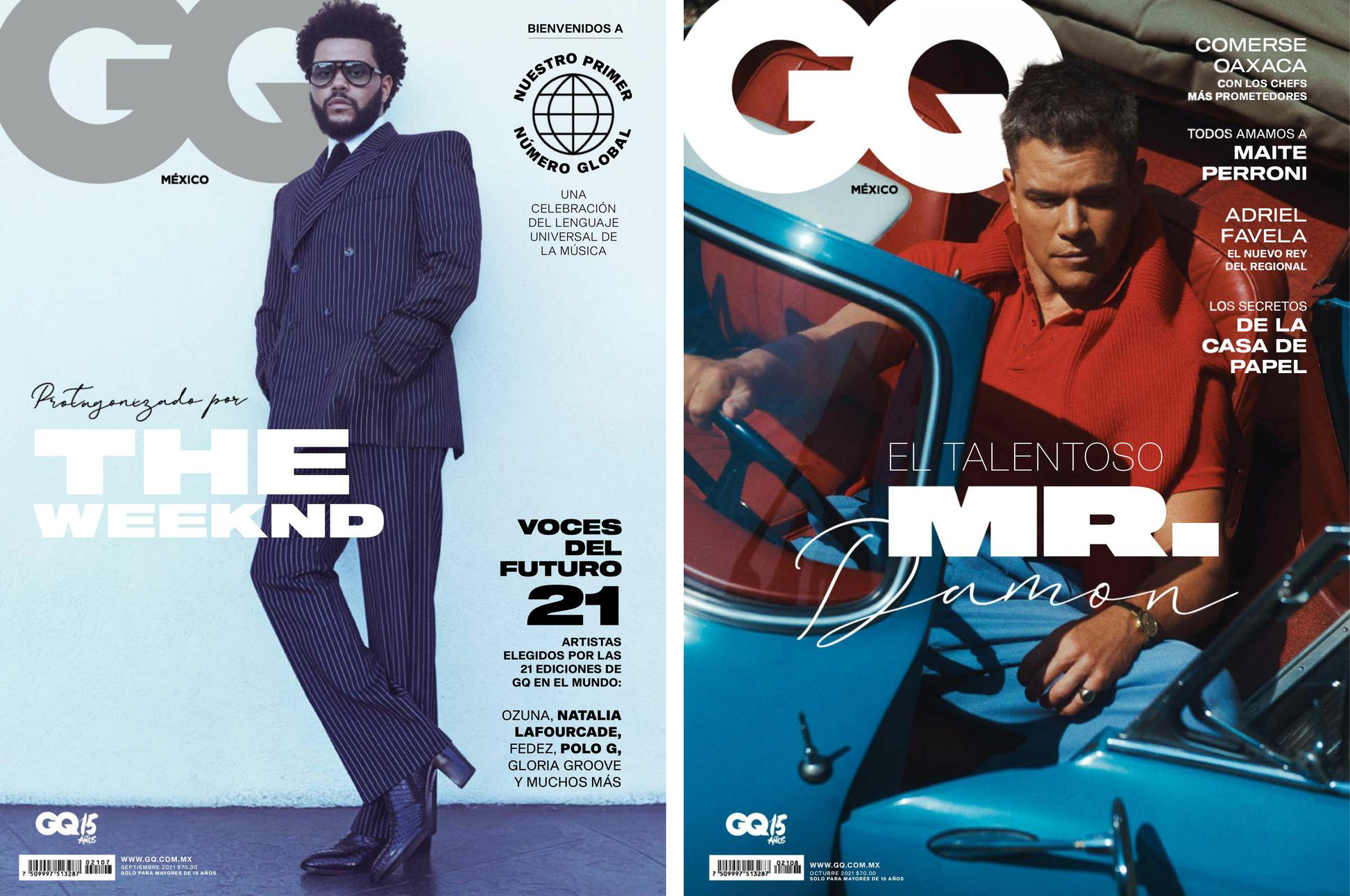 GQ Mexico magazine covers (2020–2022) - Fonts In Use