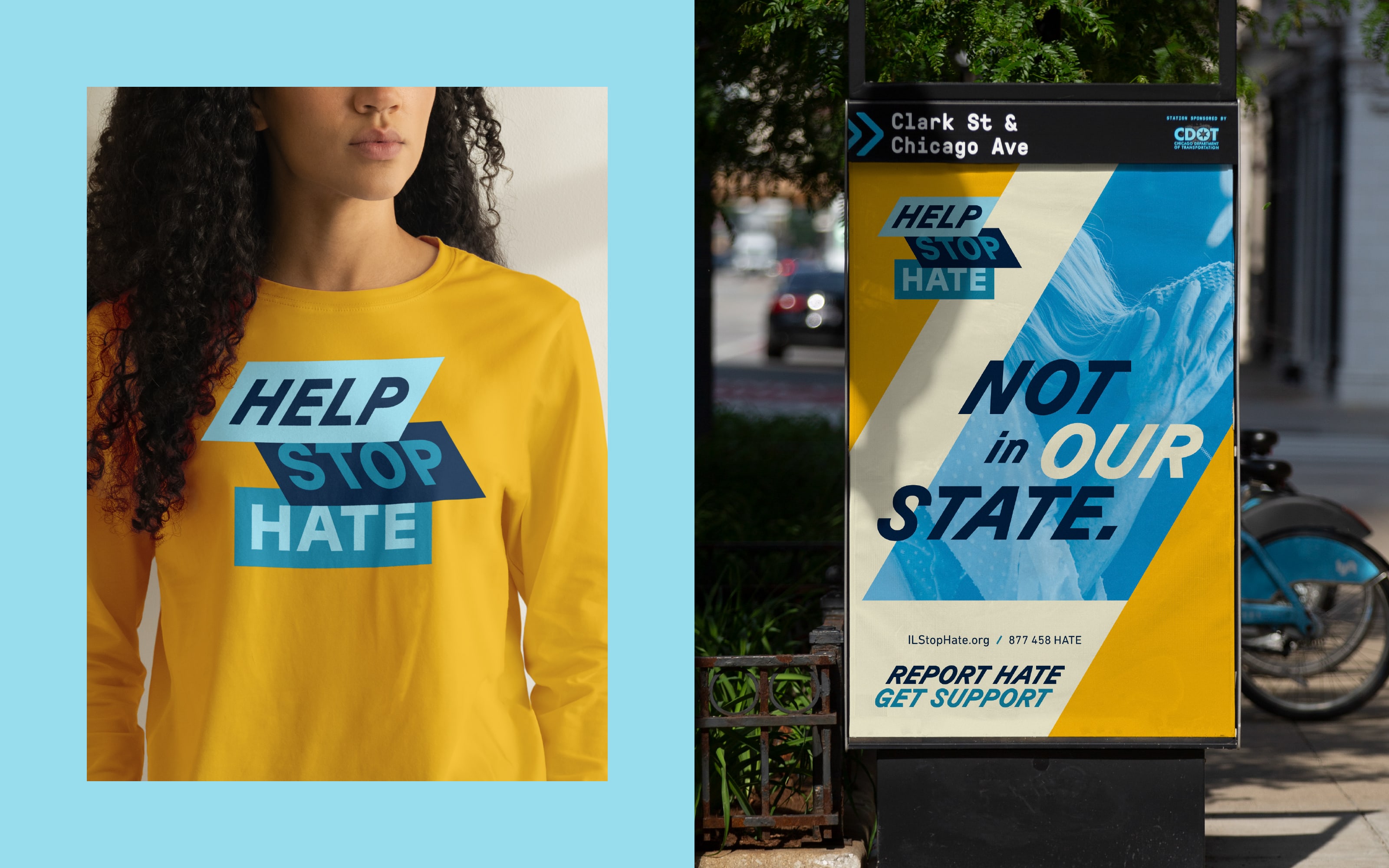 Help Stop Hate campaign - Fonts In Use