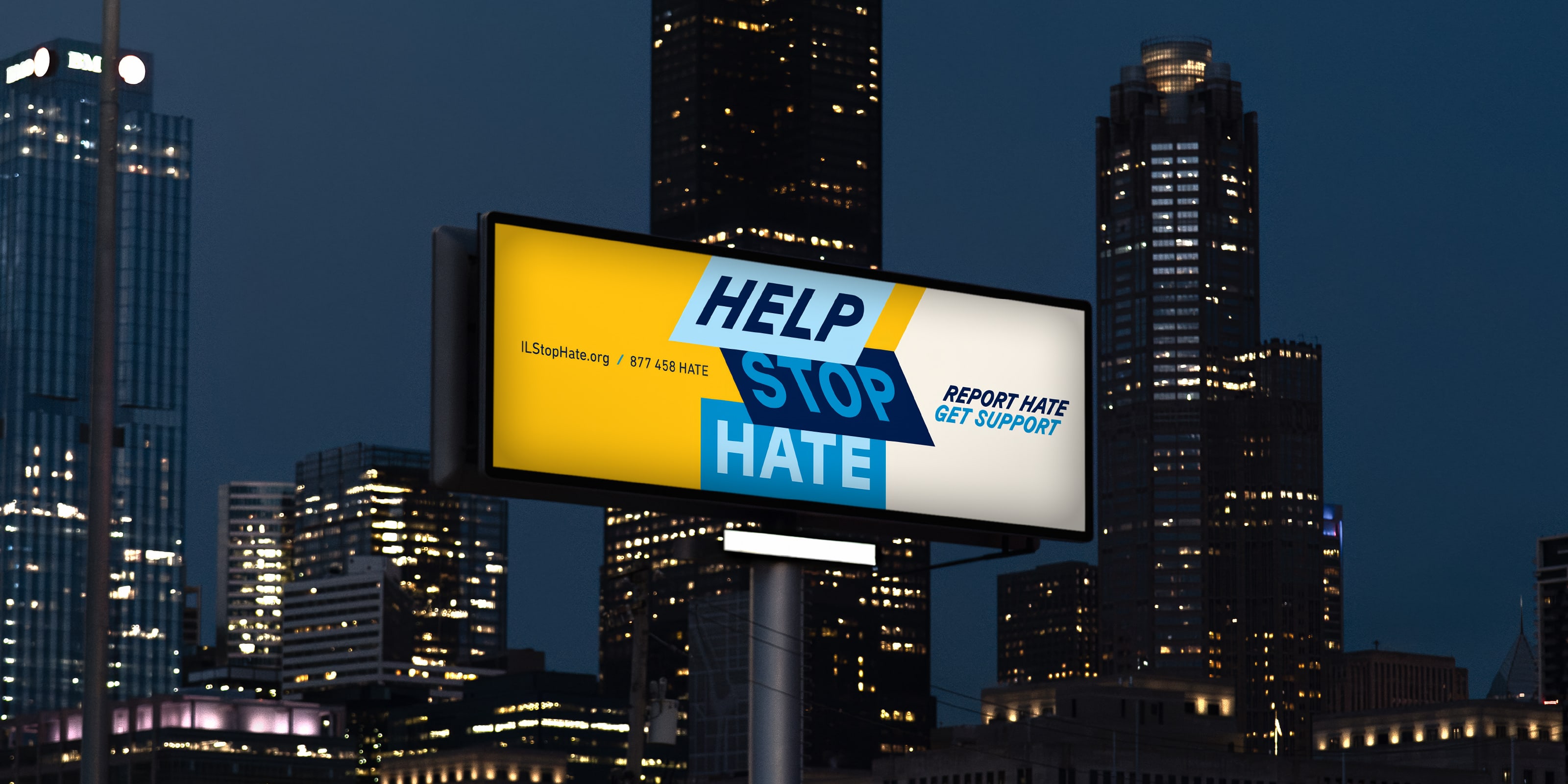 Help Stop Hate campaign - Fonts In Use