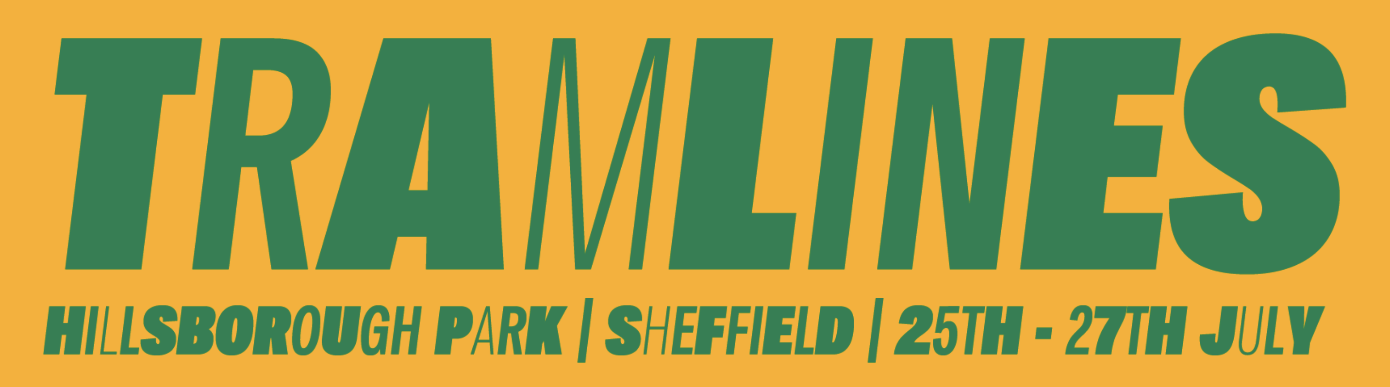 Tramlines festival 2025 - Fonts In Use