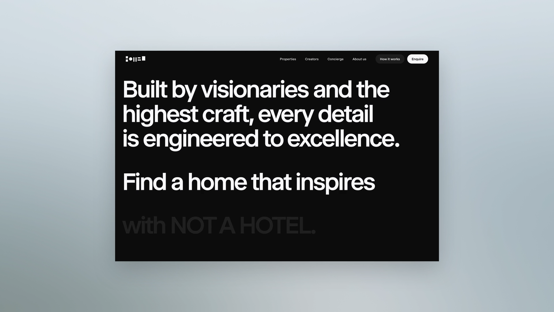 NOT A HOTEL - Fonts In Use