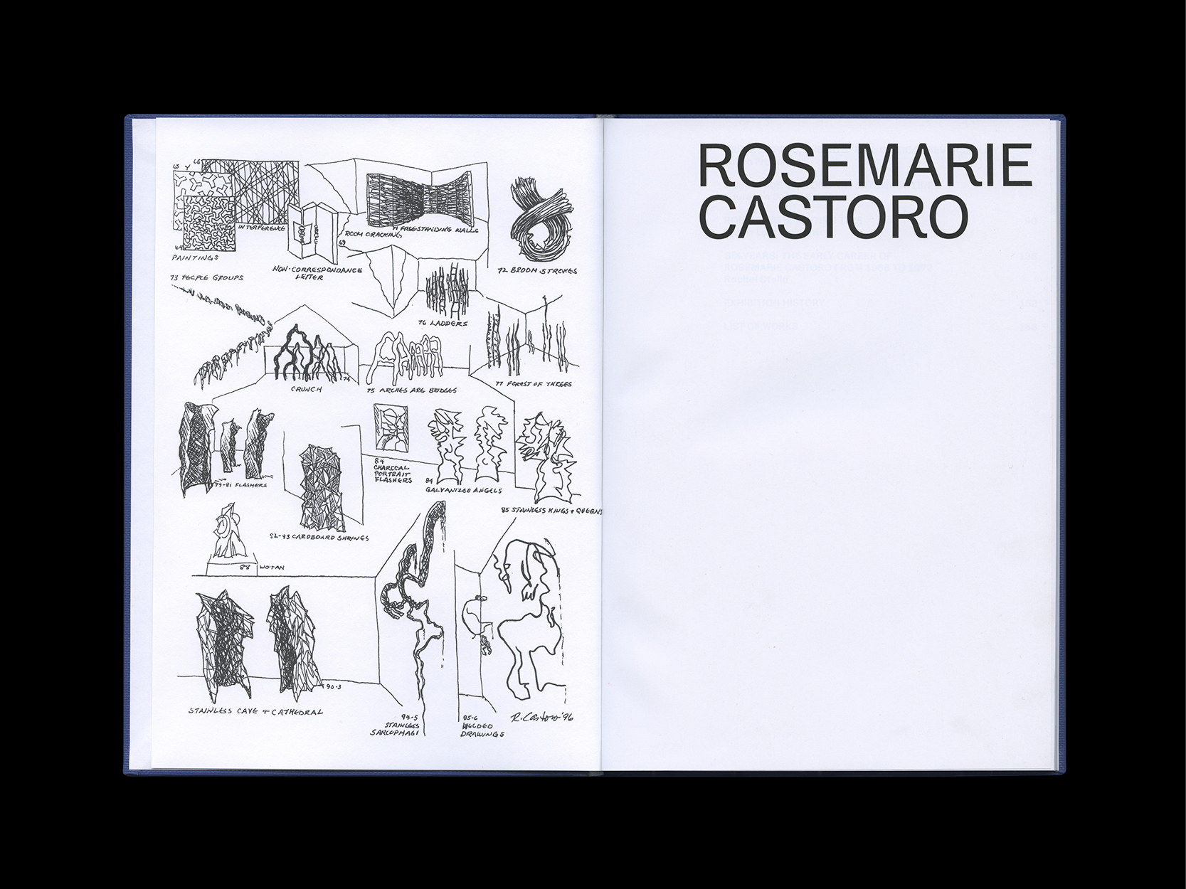 Rosemarie Castoro monograph - Fonts In Use