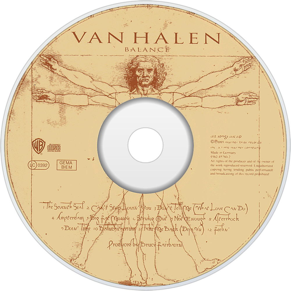 Van Halen – Balance album art - Fonts In Use