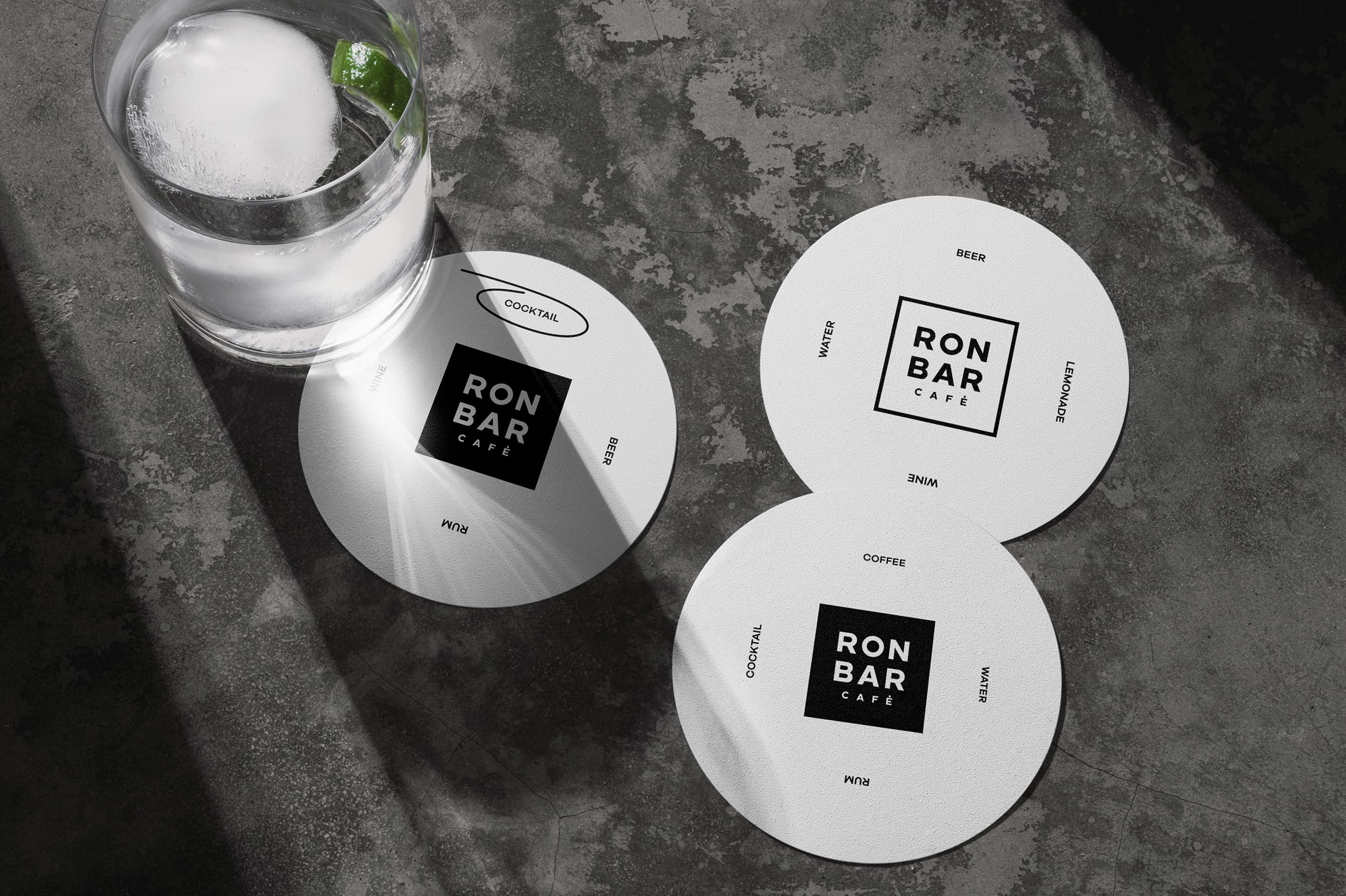 Ron Bar Café - Fonts In Use