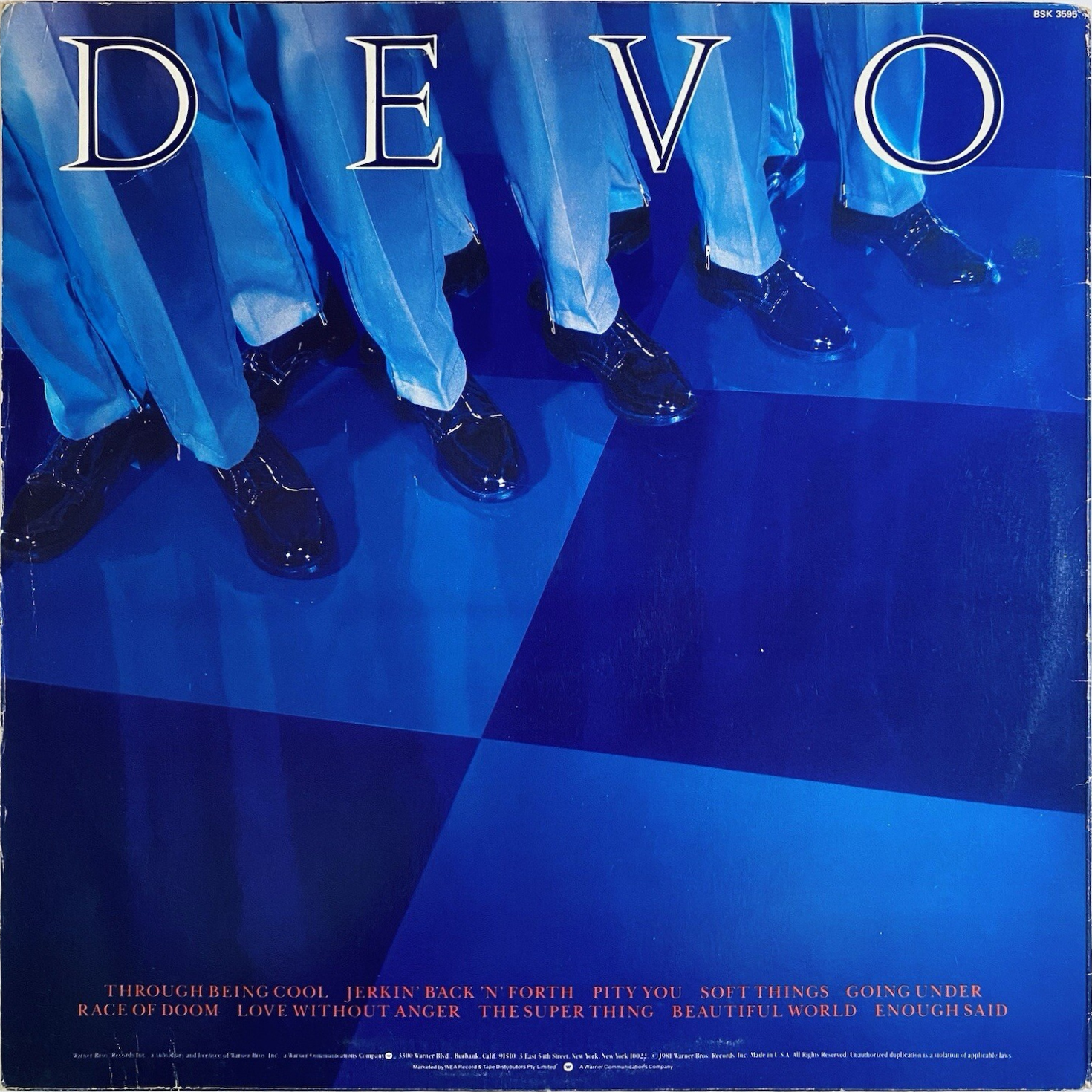 Devo – New Traditionalists album art - Fonts In Use