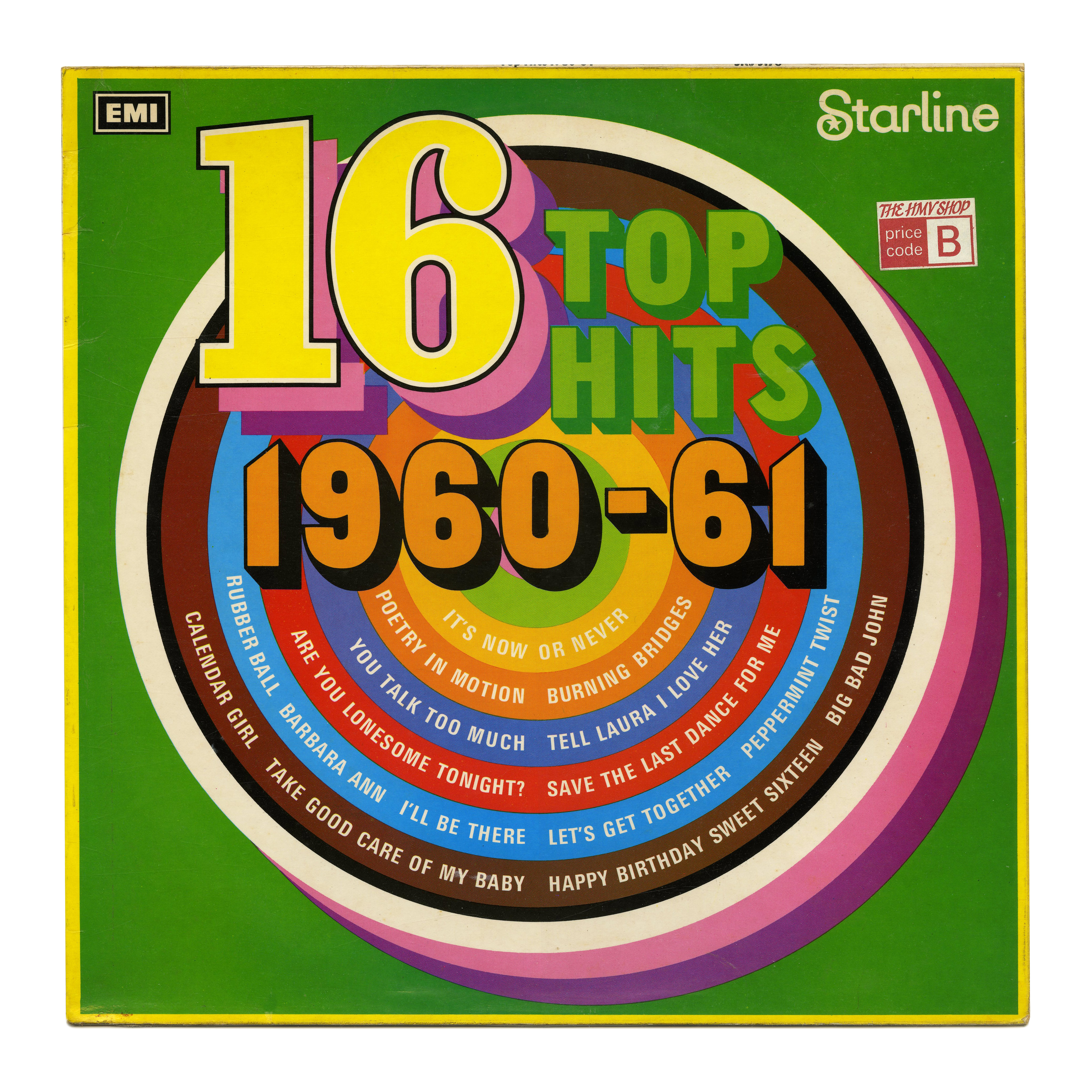 Starline – 16 Top Hits album art - Fonts In Use