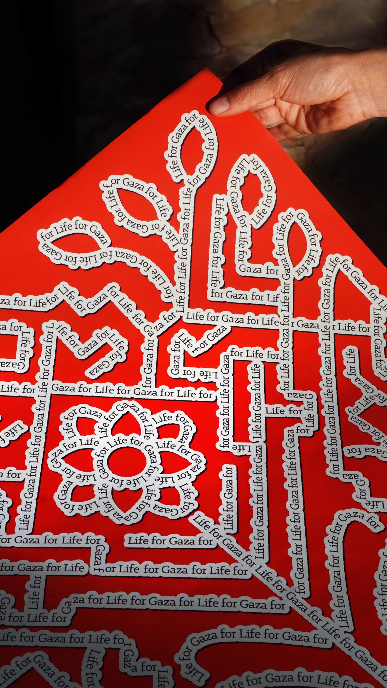 Life for Gaza poster - Fonts In Use